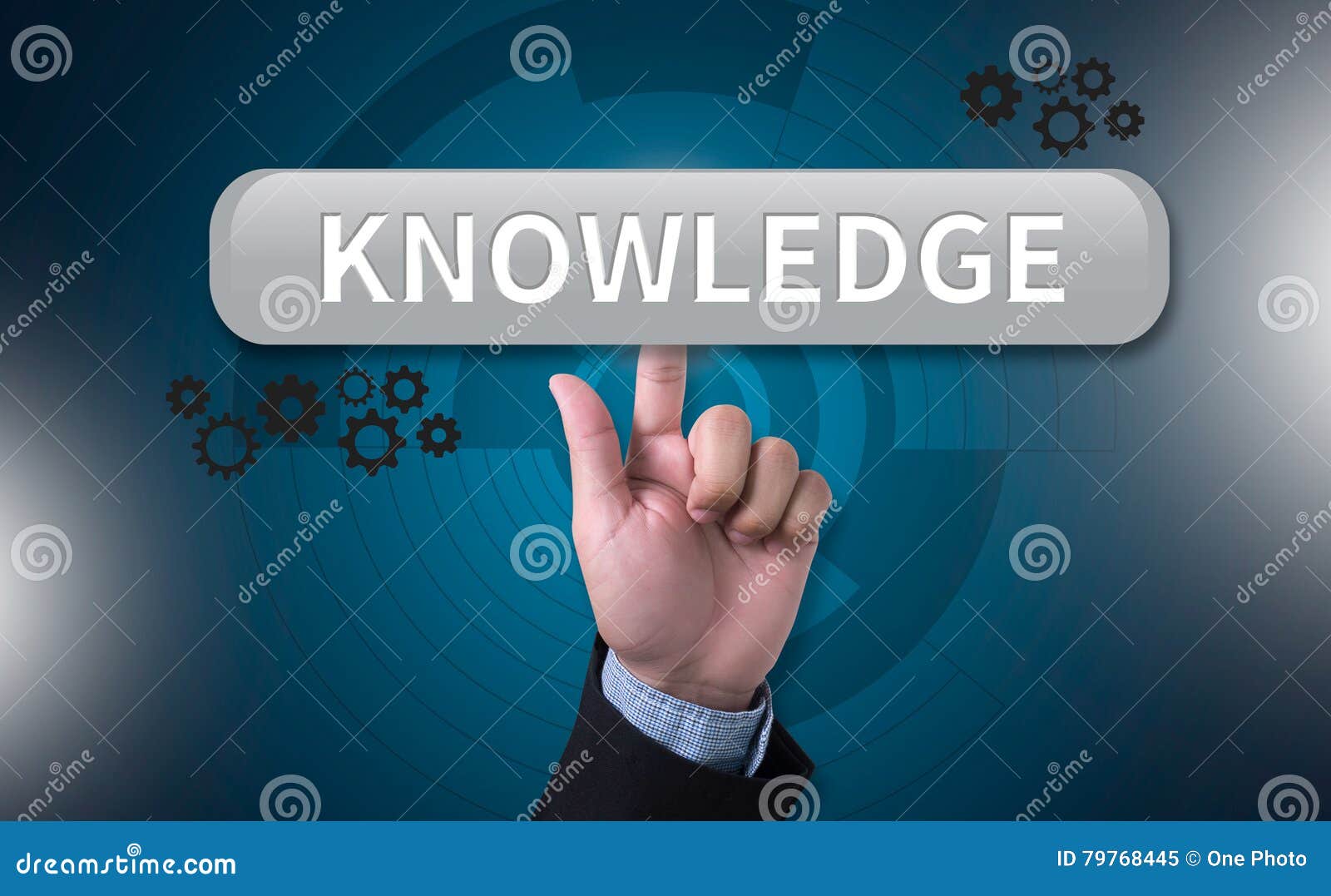 KNOWLEDGE Performance Skills Business Working and Cog Stock Image ...