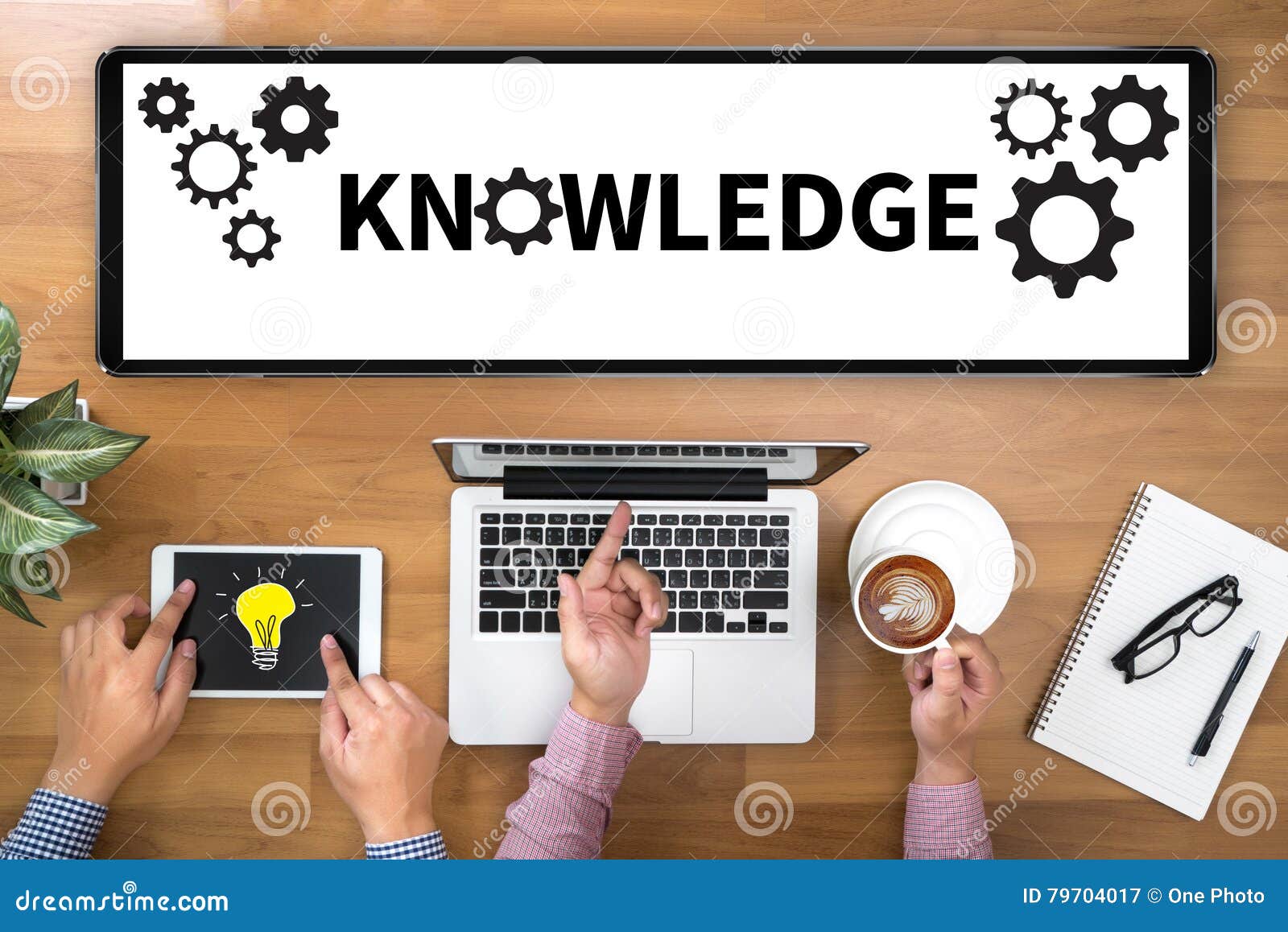 KNOWLEDGE Performance Skills Business Working and Cog Stock Image ...