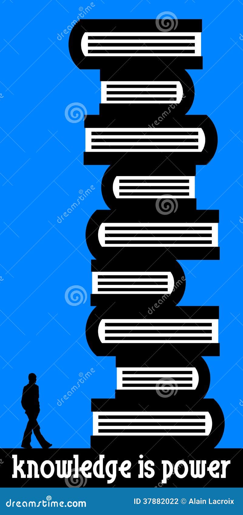 Knowledge is power stock illustration. Illustration of power - 37882022