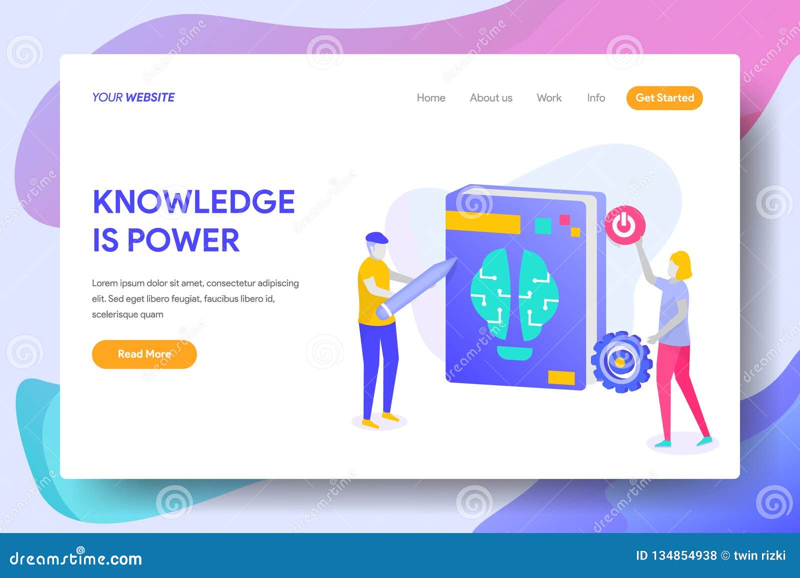 KNOWLEDGE is POWER stock vector. Illustration of collection - 134854938