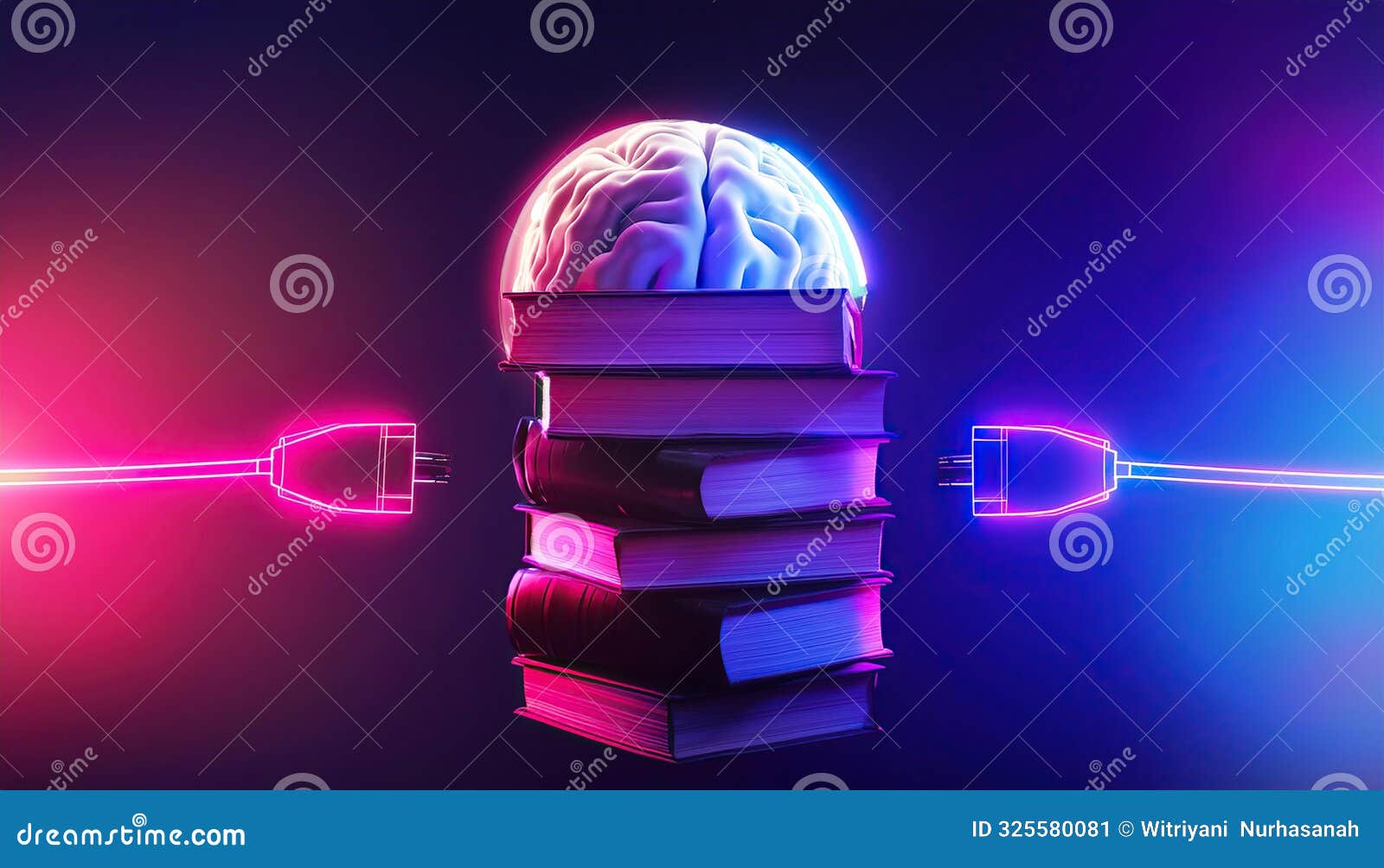Knowledge and Power: the Mind Connected Stock Illustration ...