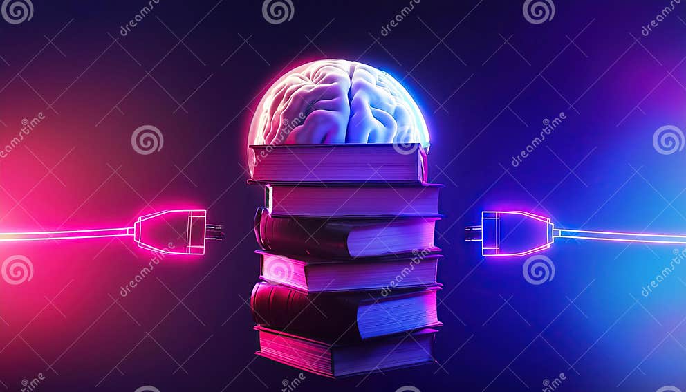 Knowledge and Power: the Mind Connected Stock Illustration ...