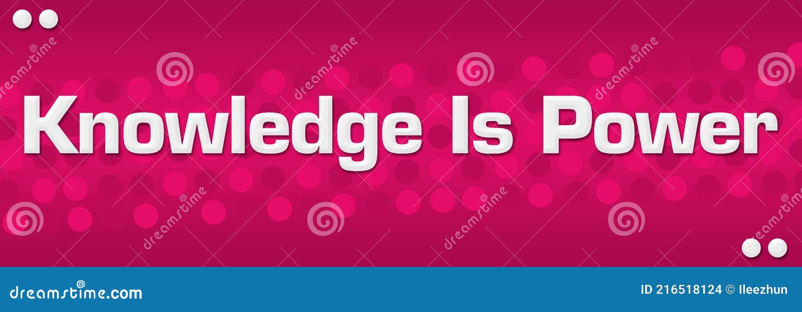 Knowledge is Power Pink Dots Background Stock Illustration ...