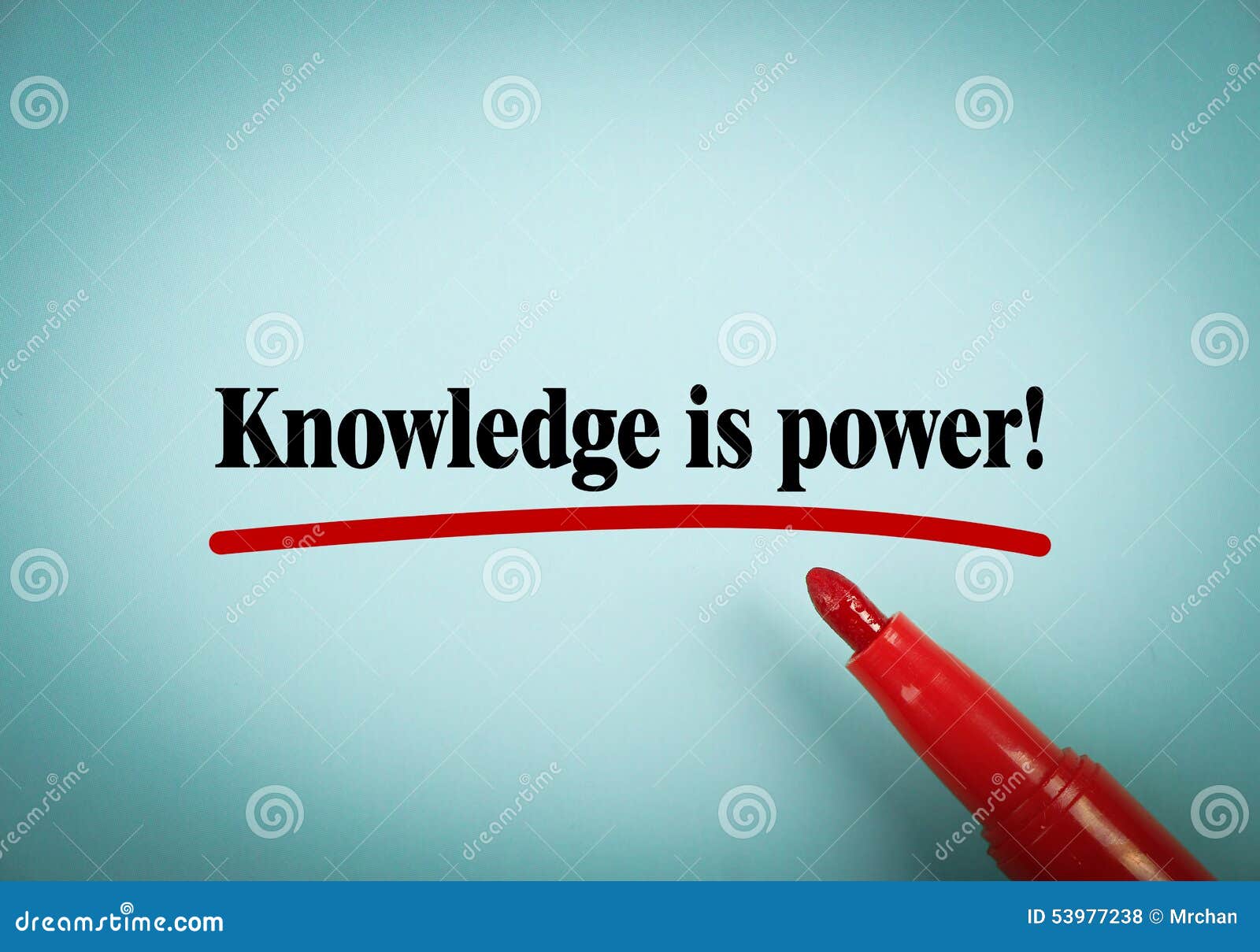 Knowledge is power stock illustration. Illustration of coach - 53977238