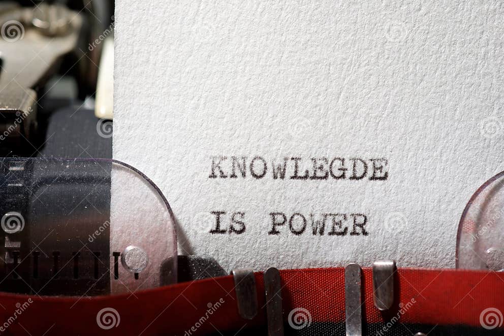 Knowledge is power text stock photo. Image of intelligence - 276764046