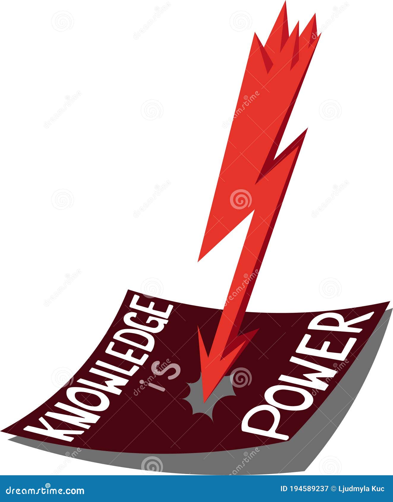 Knowledge is Power Vector Illustration Stock Vector - Illustration of ...