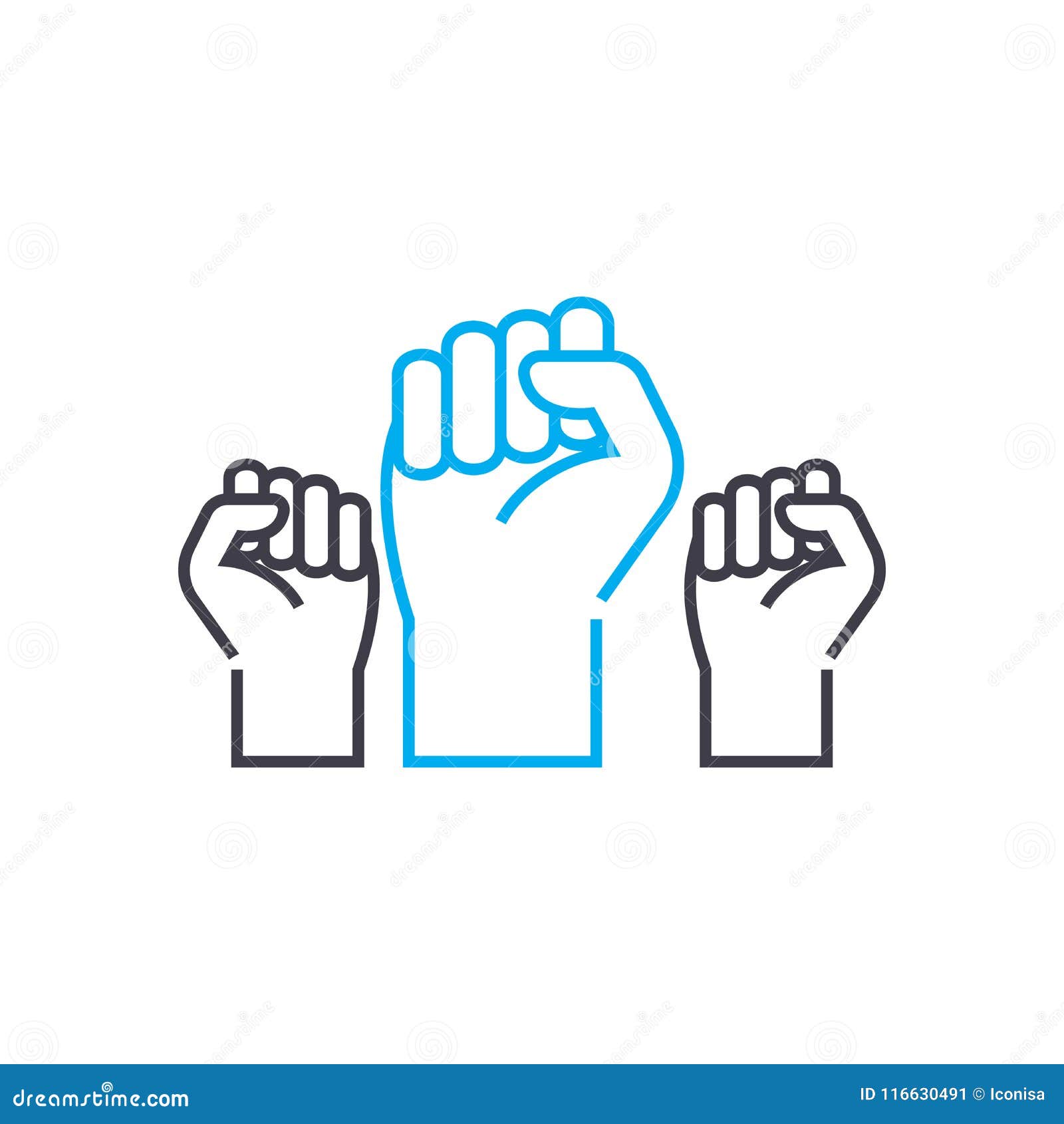 Knowledge is Power Vector Thin Line Stroke Icon. Knowledge is Power ...