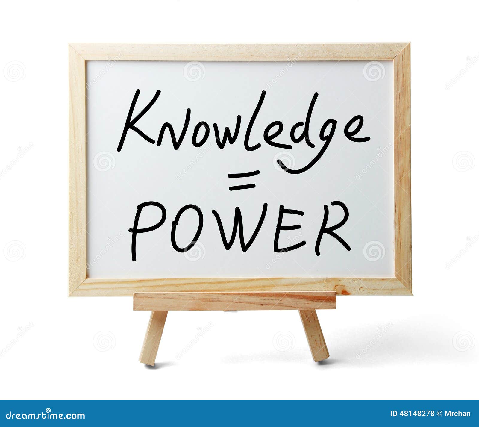 Knowledge is Power stock photo. Image of business, board - 48148278
