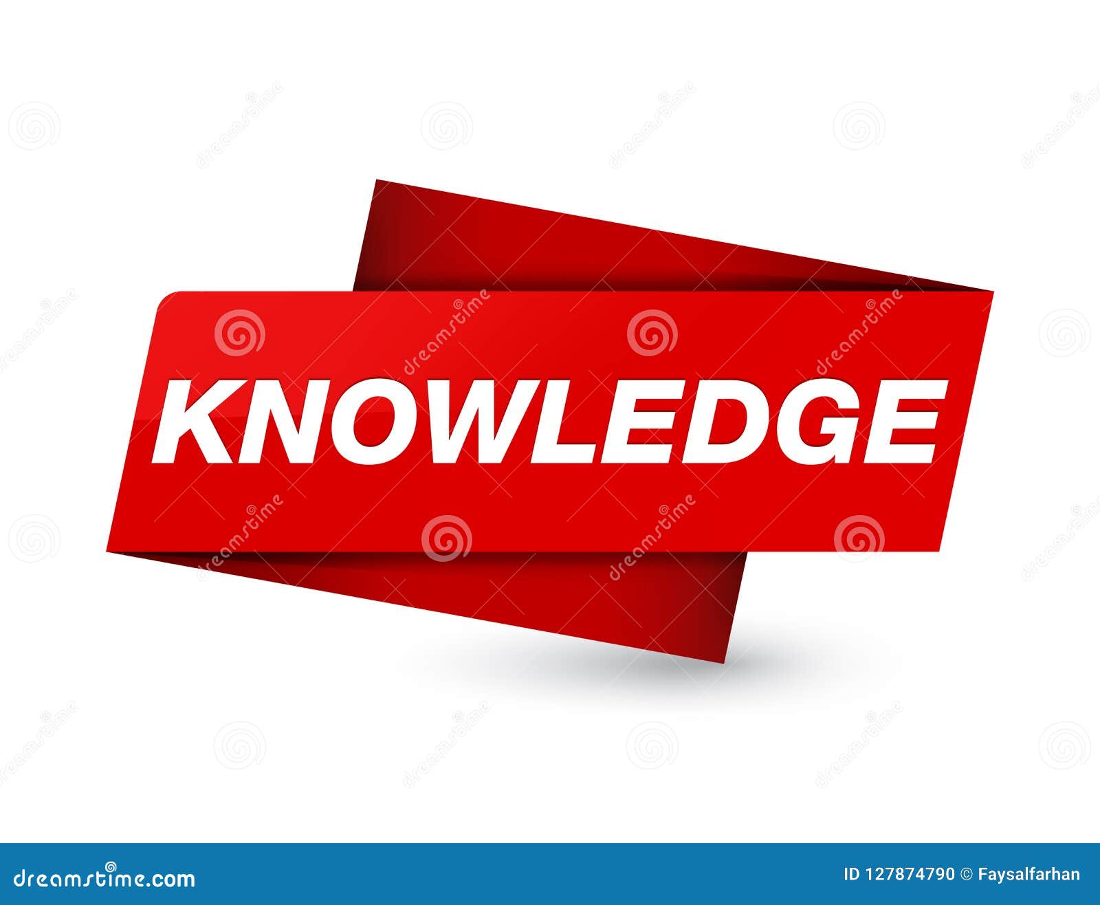 Knowledge Premium Red Tag Sign Stock Illustration - Illustration of ...