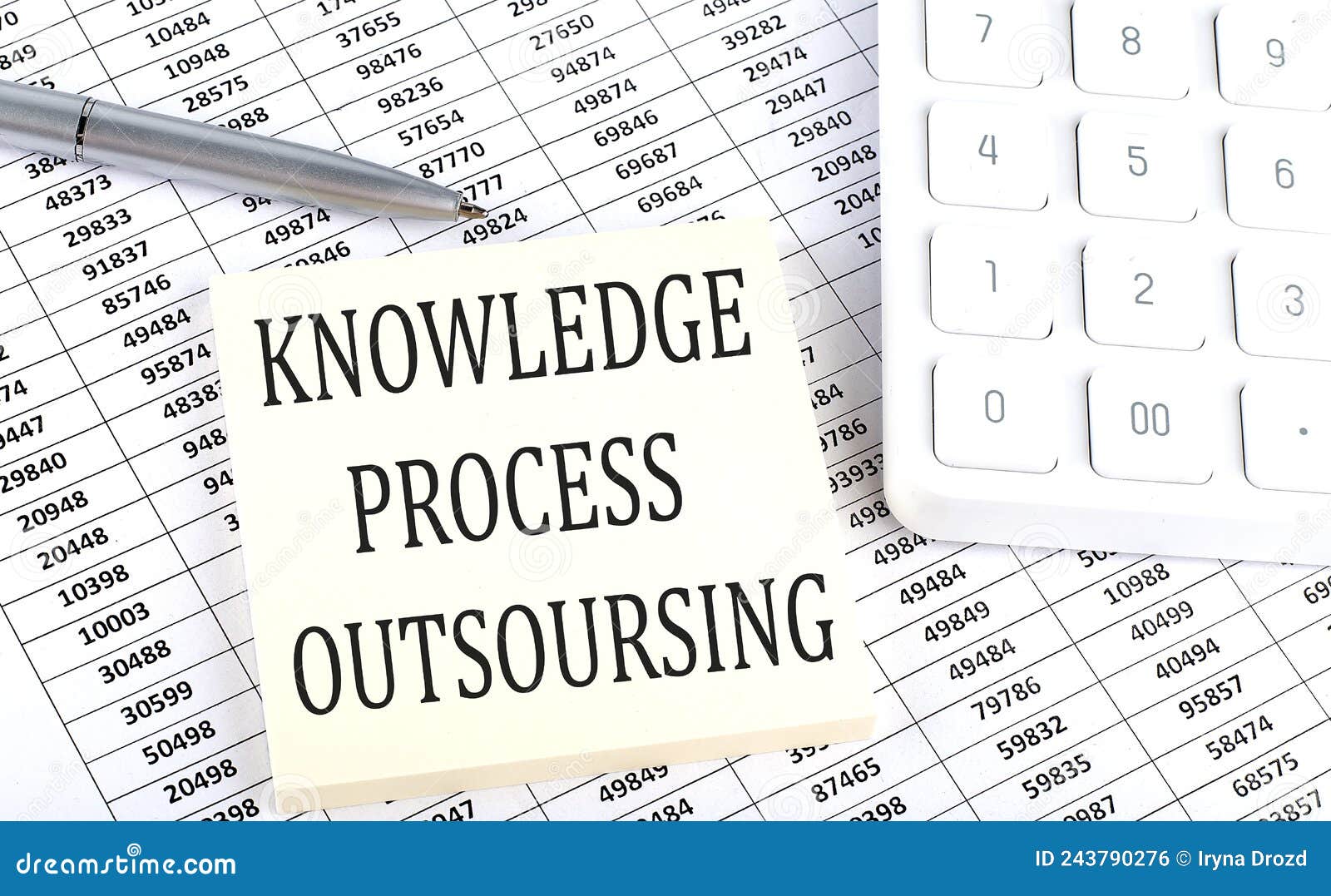 KNOWLEDGE PROCESS OUTSOURCING - Business Concept, Message on Sticker on ...