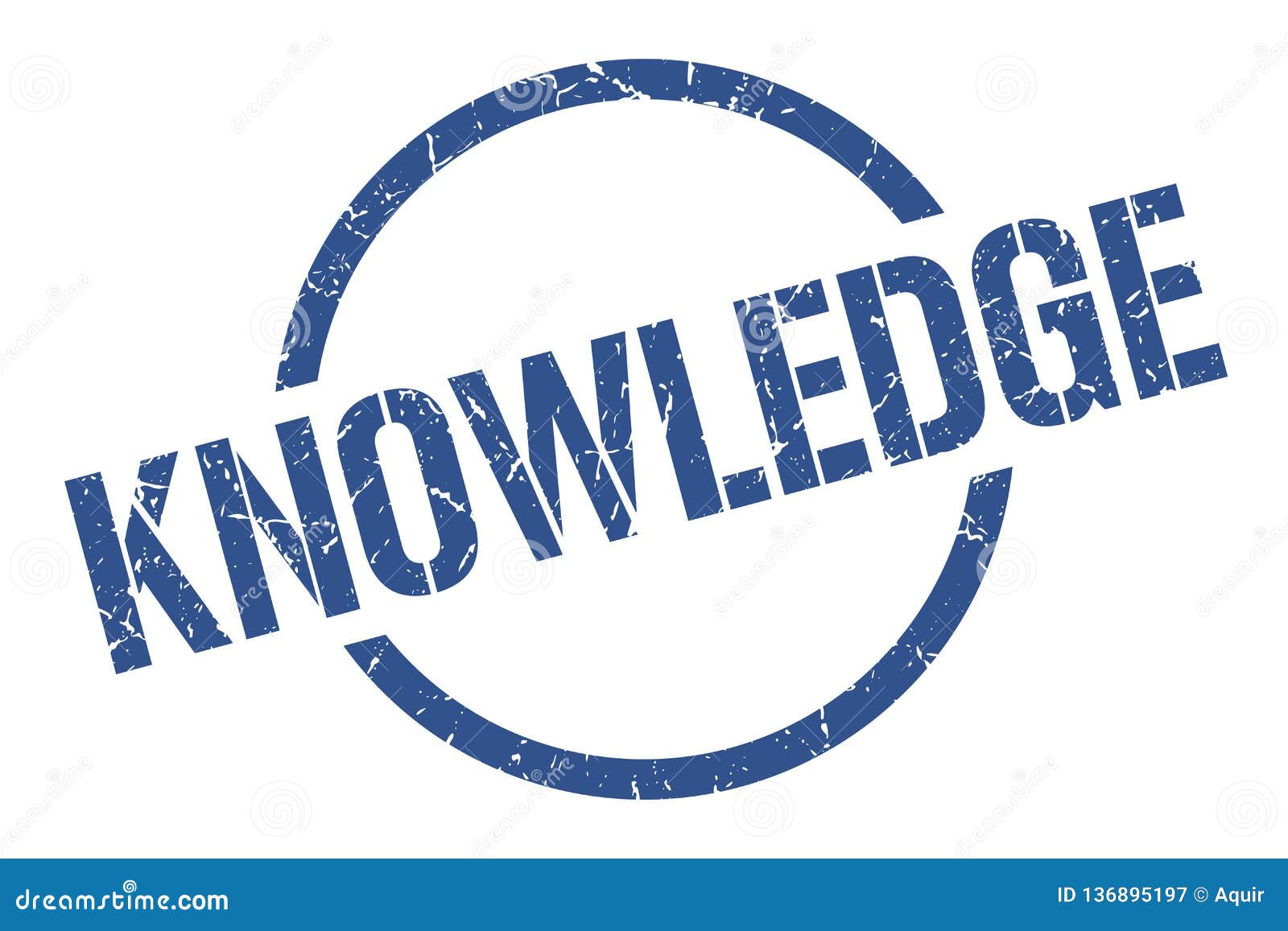Knowledge stamp stock vector. Illustration of vector - 136895197