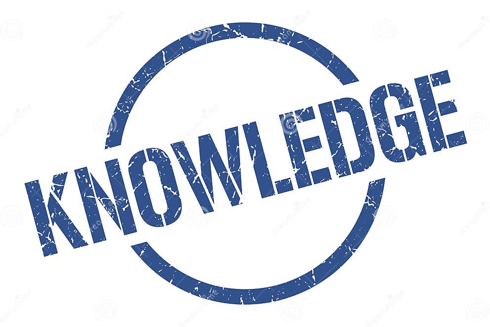 Knowledge stamp stock vector. Illustration of vector - 136895197