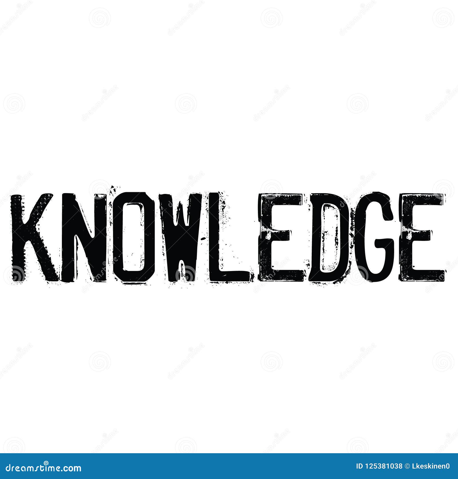 Knowledge rubber stamp stock vector. Illustration of symbol - 125381038