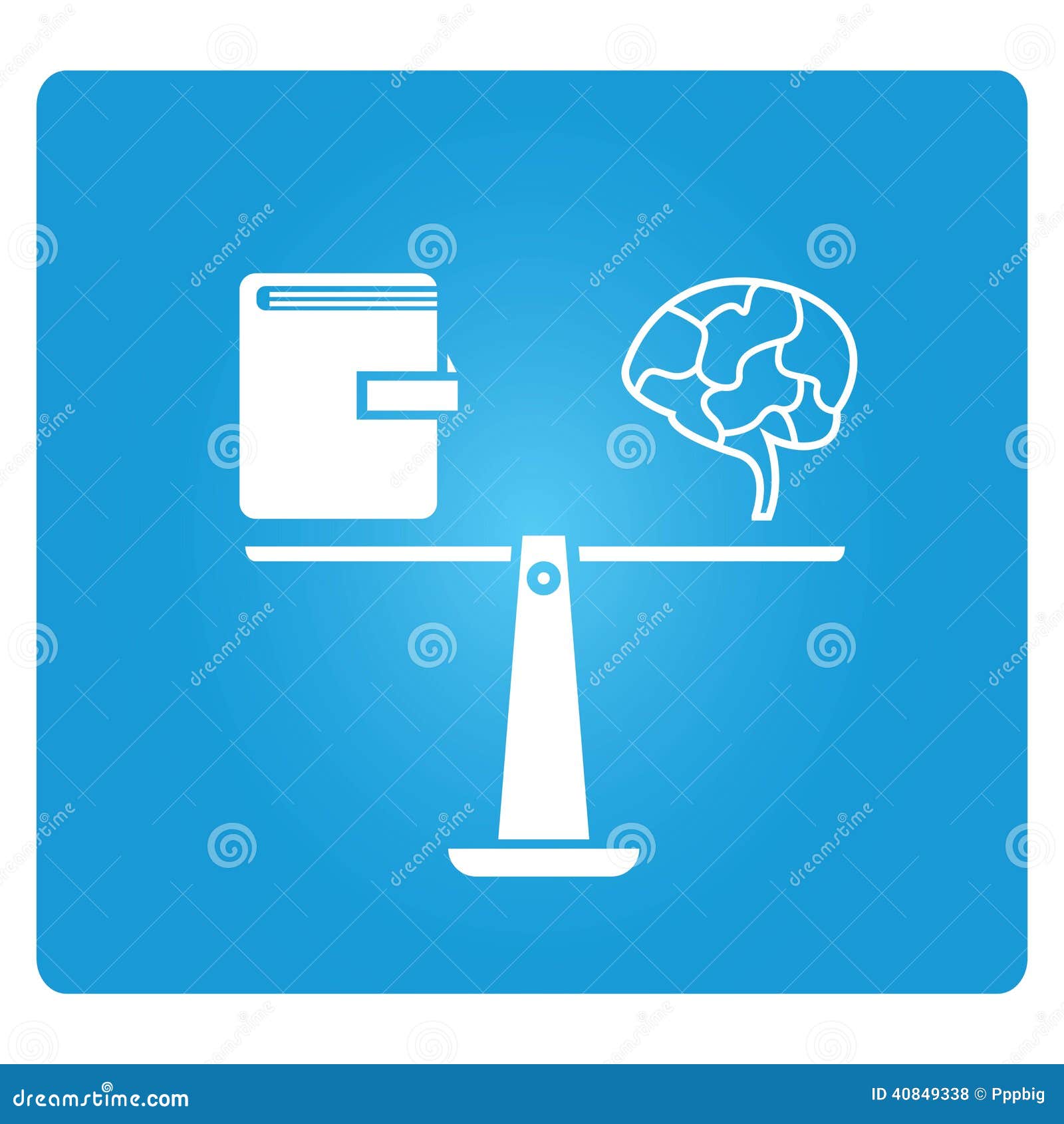 Knowledge scale stock illustration. Illustration of info - 40849338