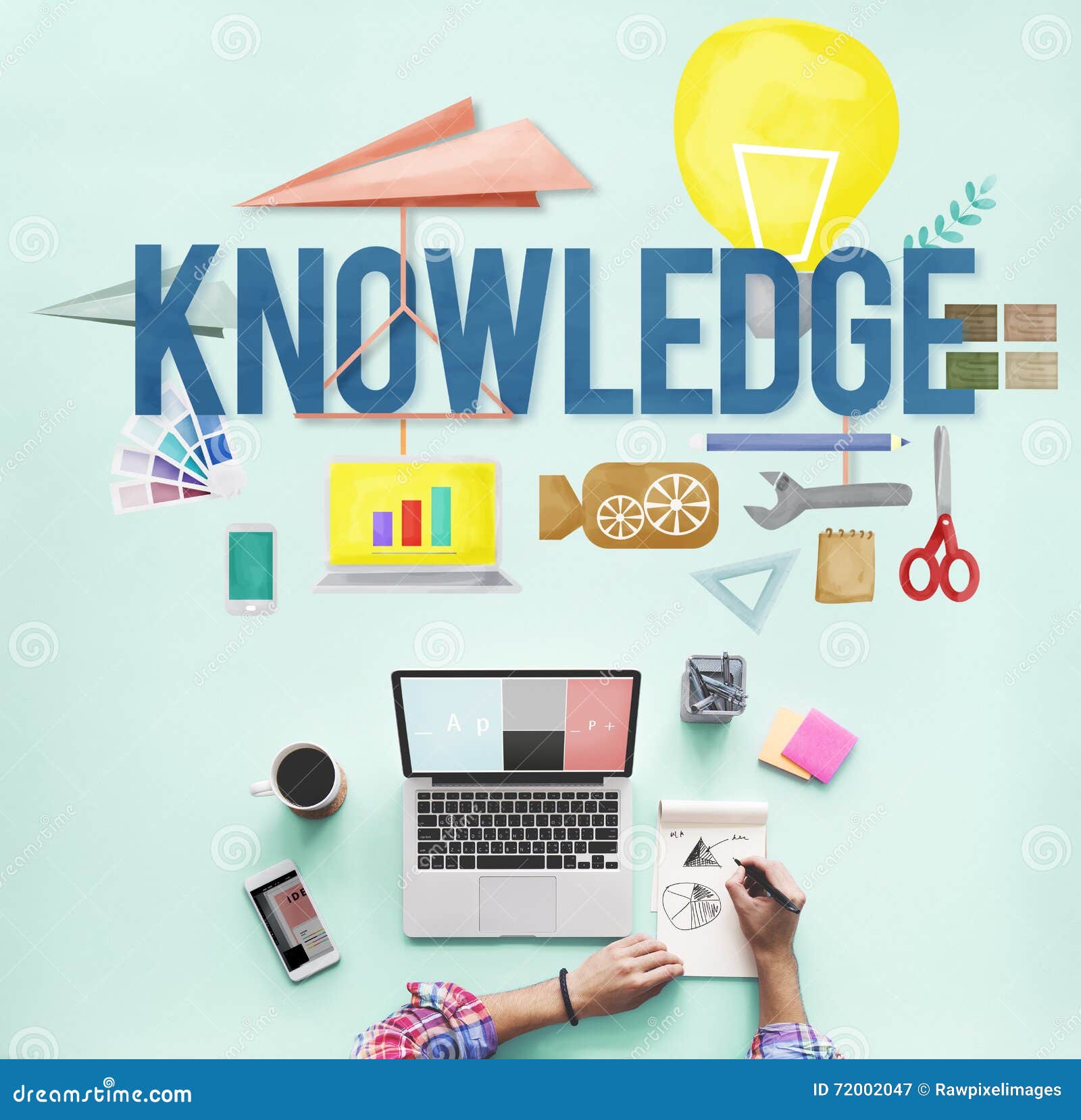 Knowledge School Course Degree Graphics Concept Stock Illustration ...