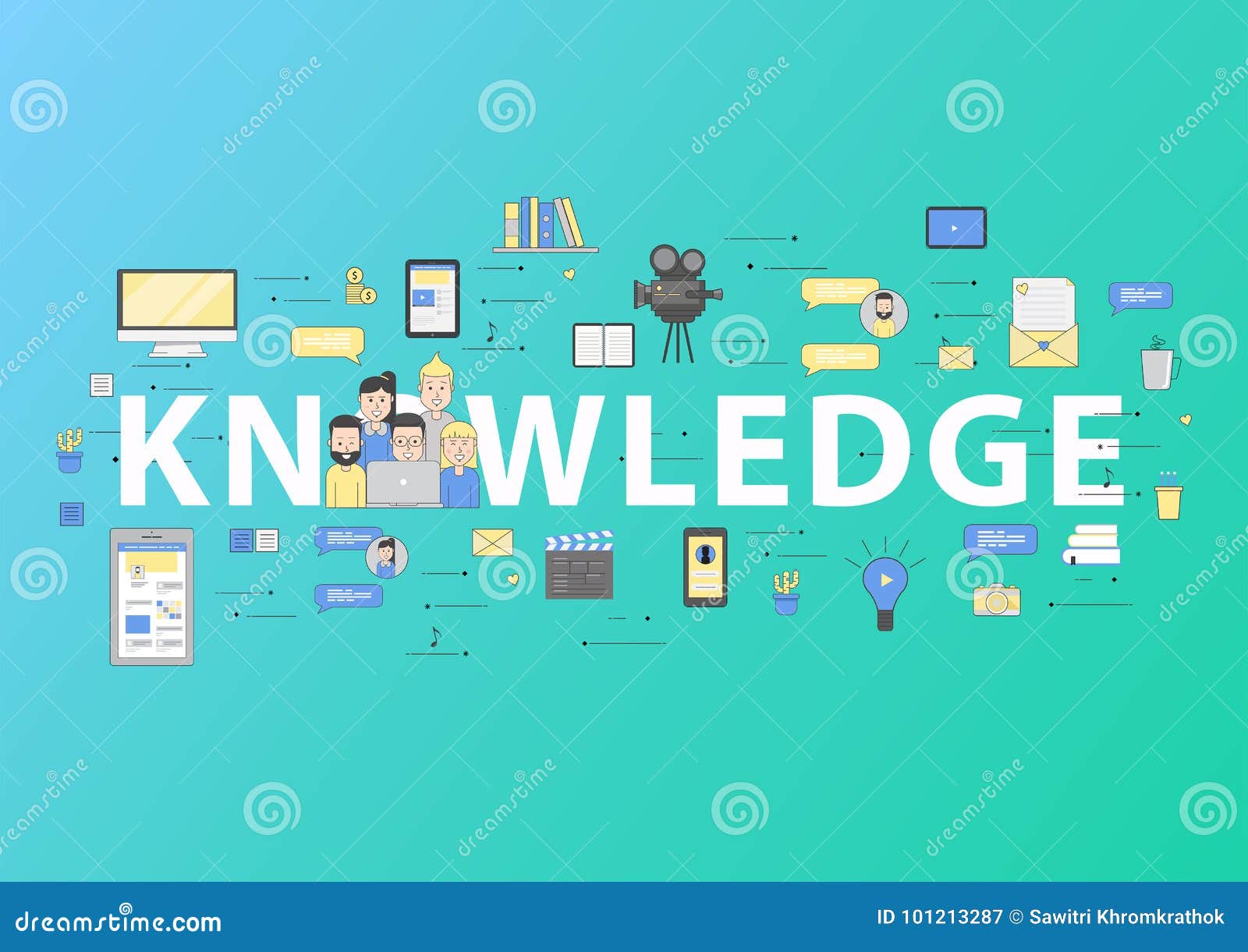 Vector Knowledge School and University Education Stock Vector ...