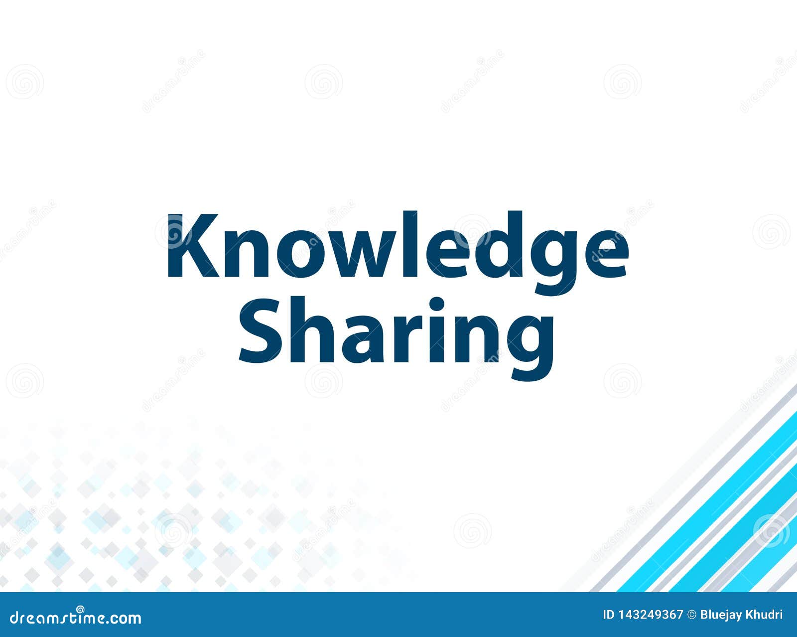 Knowledge Sharing Modern Flat Design Blue Abstract Background Stock ...