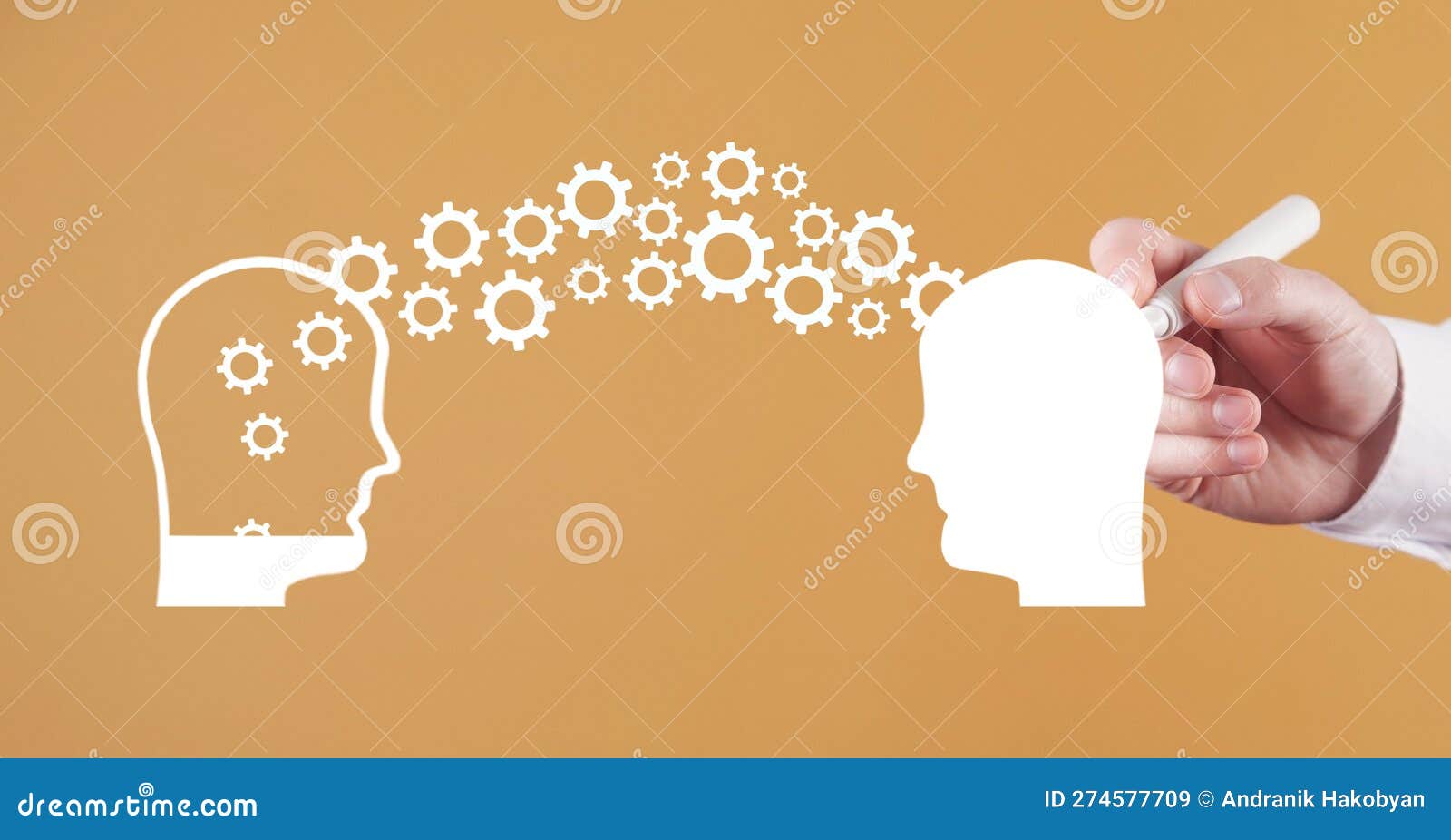 Knowledge Sharing. Transferring Stock Image - Image of think, training ...