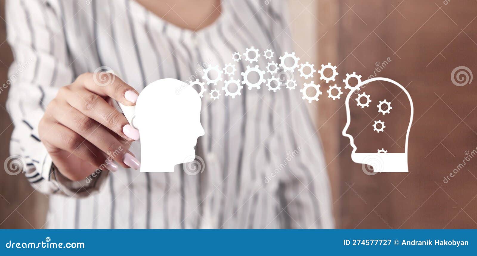 Knowledge Sharing. Transferring Stock Image - Image of strategy, head ...