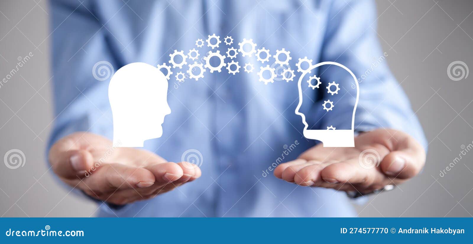 Knowledge Sharing. Transferring Stock Photo - Image of education, head ...