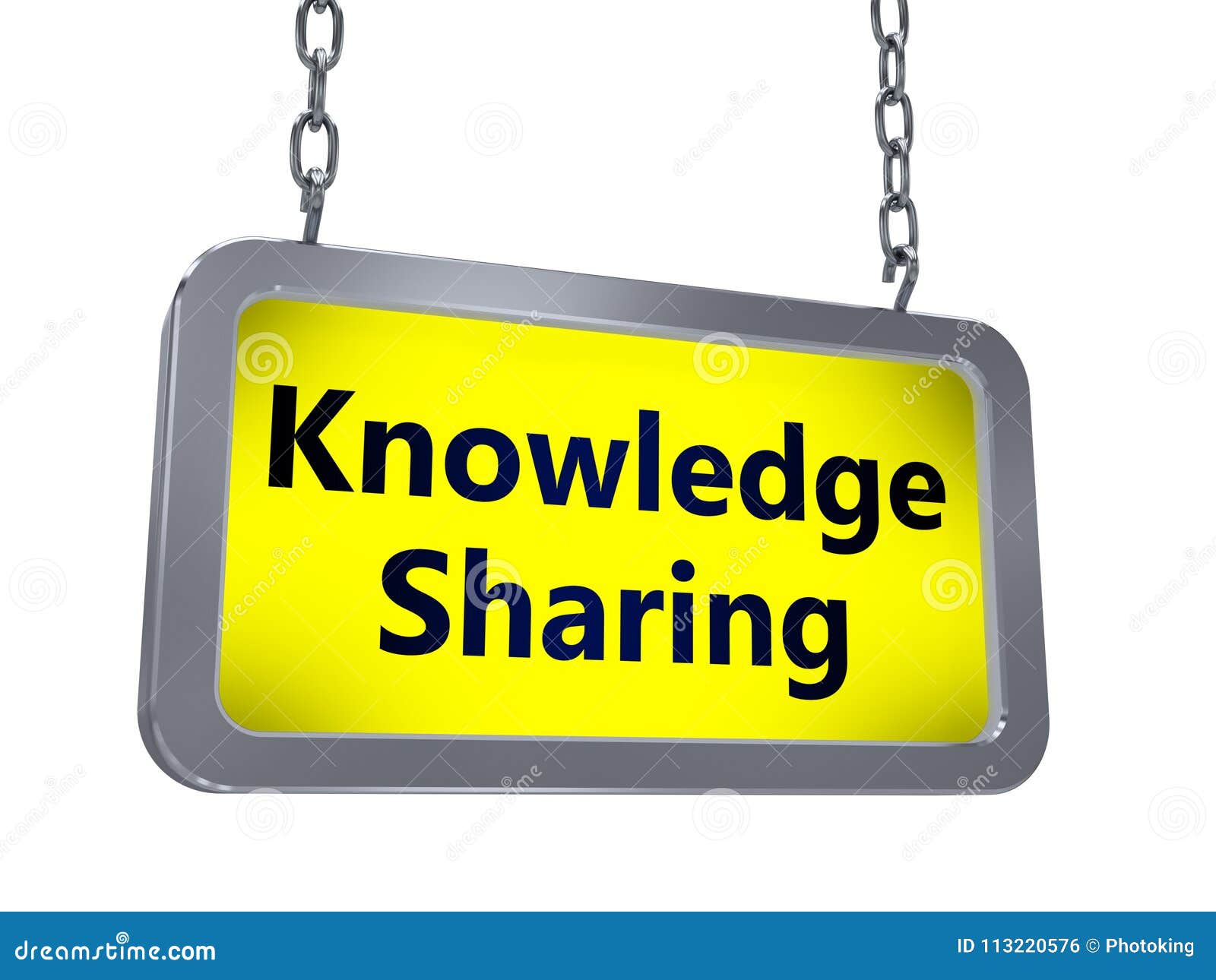 Knowledge Sharing on Billboard Stock Illustration - Illustration of ...