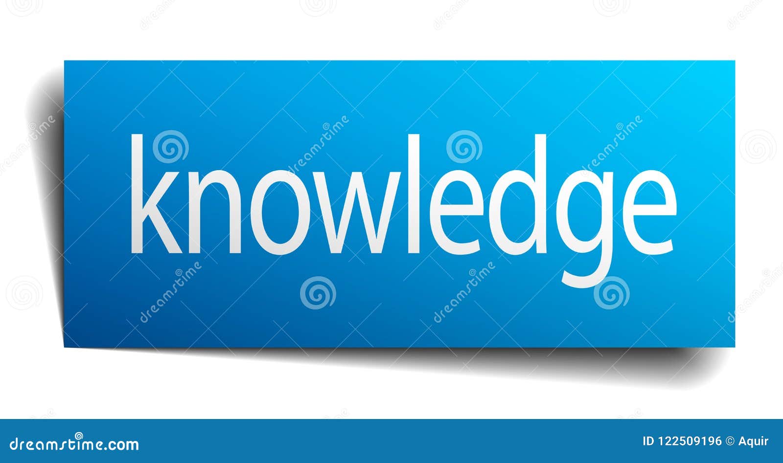 Knowledge sign stock vector. Illustration of button - 122509196