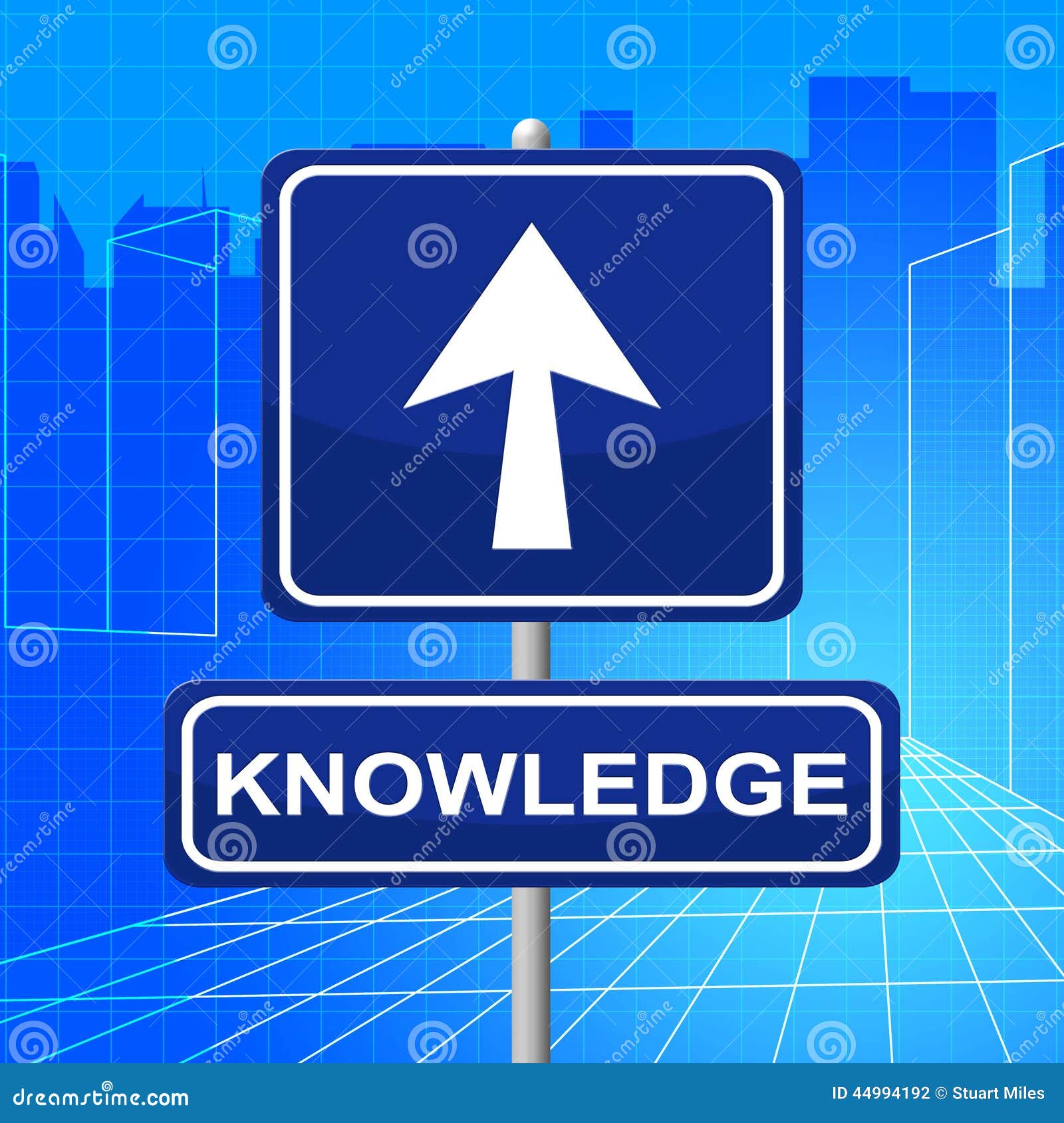 Knowledge Sign Represents Answer Inform and Pointing Stock Illustration ...