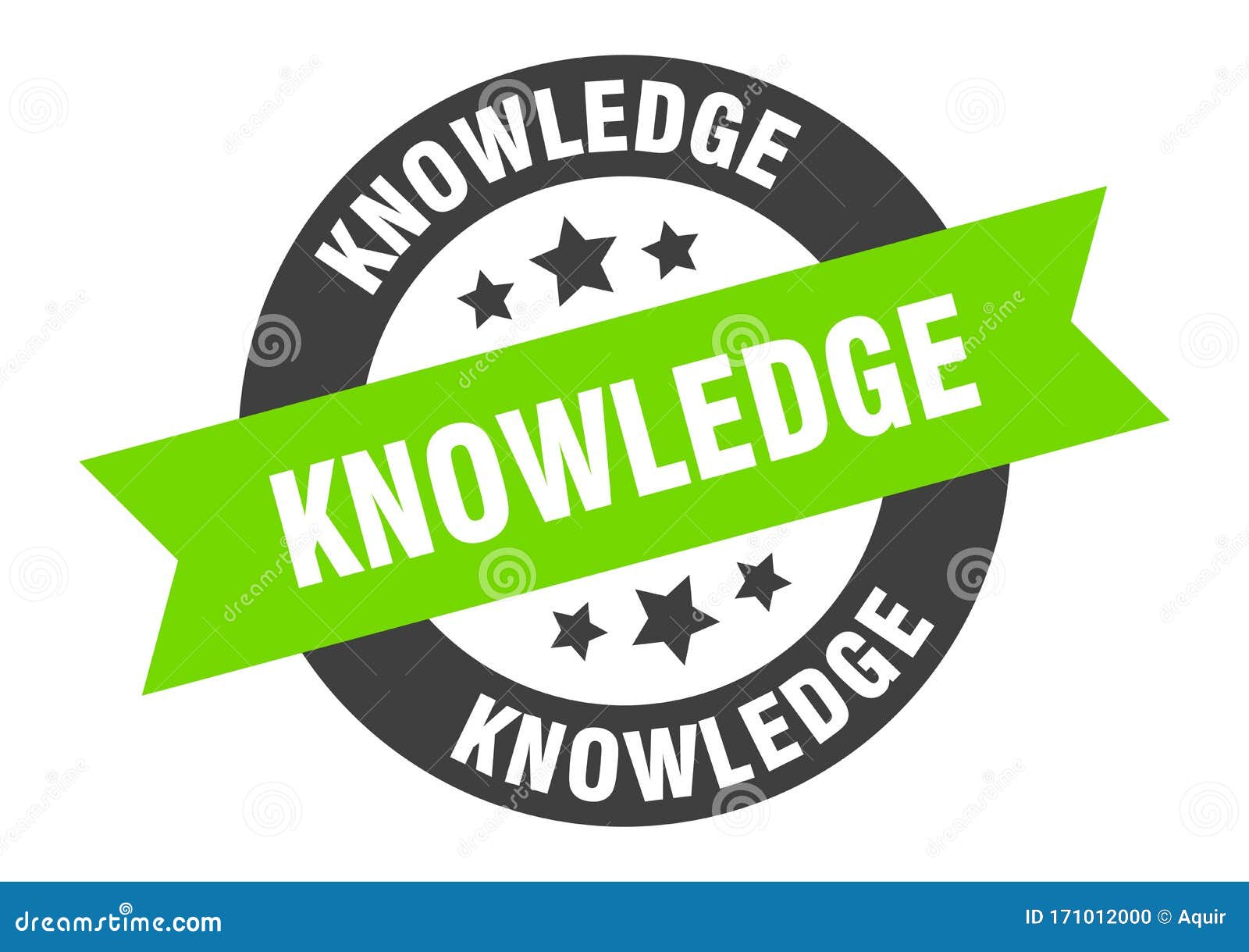Knowledge Sign. Knowledge Round Ribbon Sticker Stock Vector ...