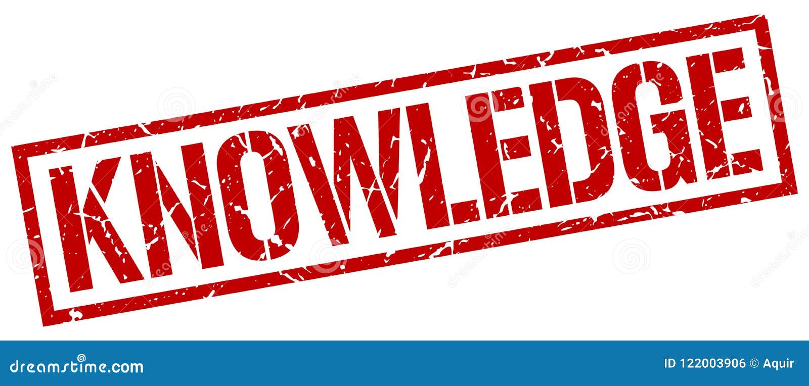 Knowledge stamp stock vector. Illustration of sign, vintage - 122003906