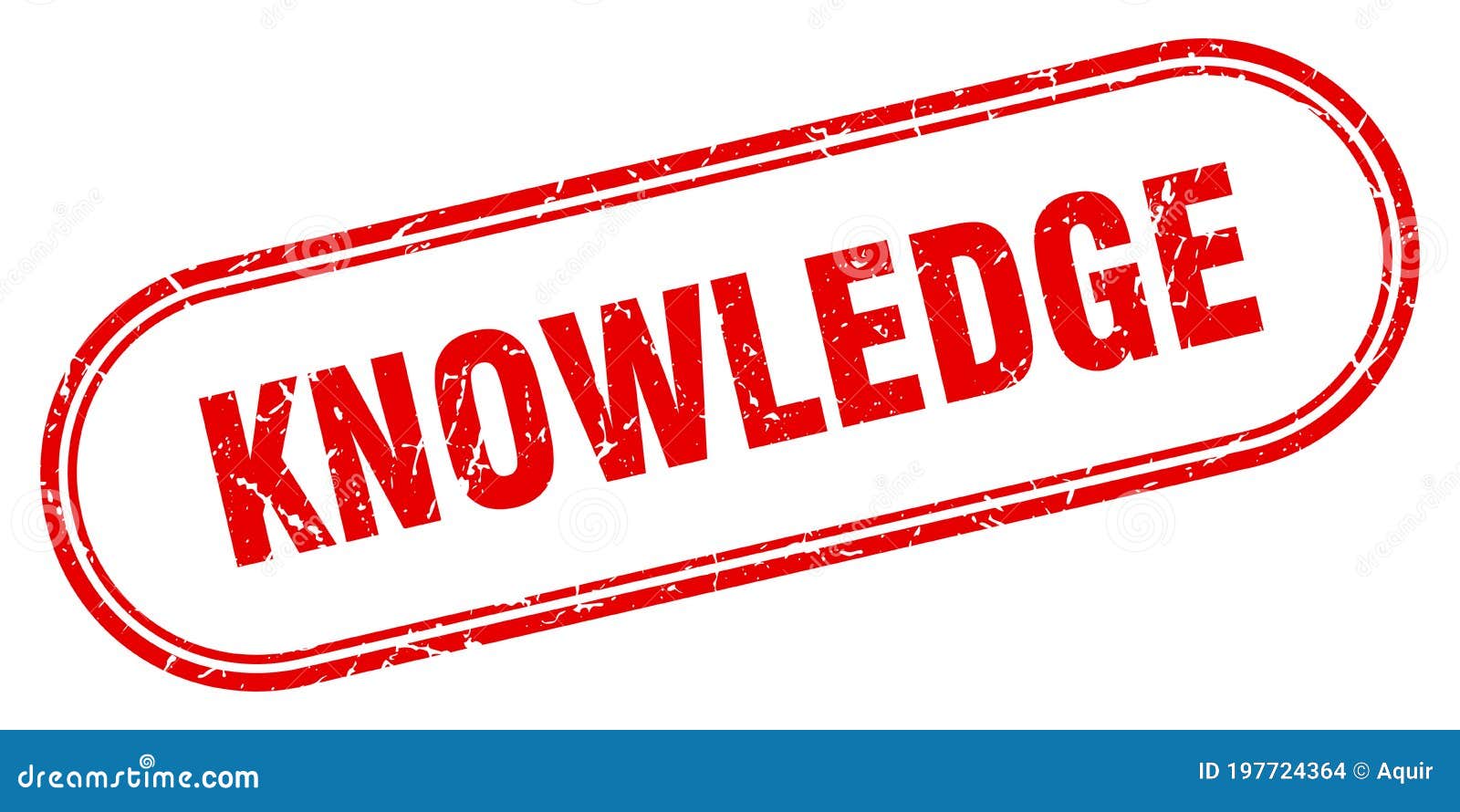 Knowledge stamp stock vector. Illustration of template - 197724364