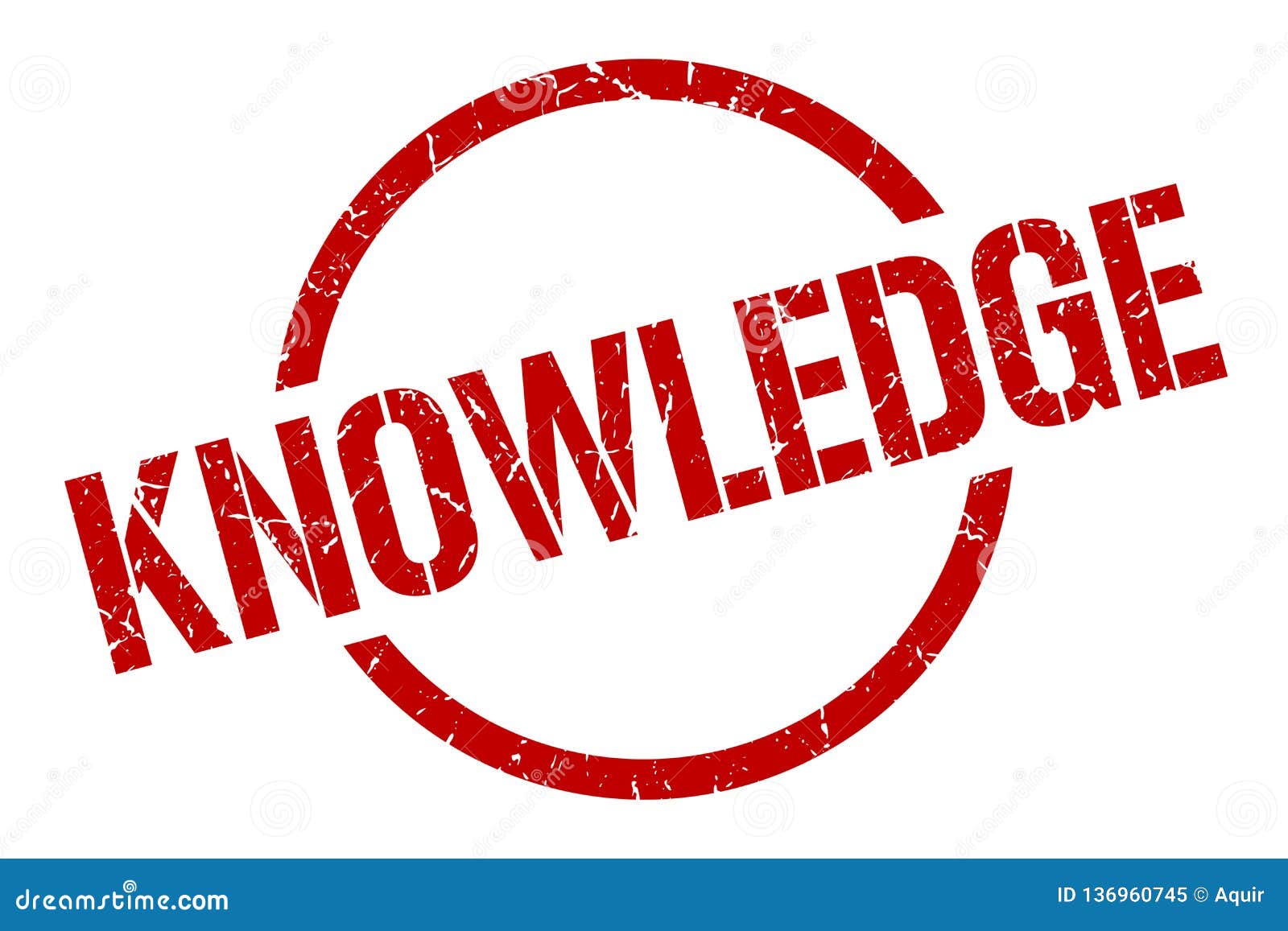 Knowledge stamp stock vector. Illustration of button - 136960745
