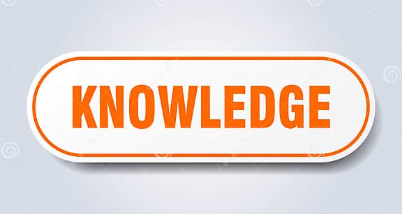 Knowledge sticker. stock vector. Illustration of sticker - 197144249