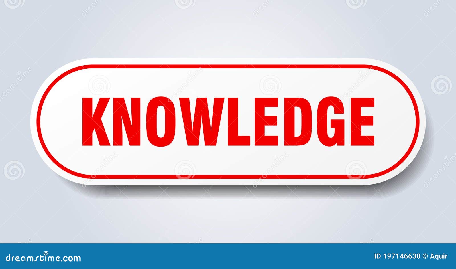 Knowledge sticker. stock vector. Illustration of white - 197146638