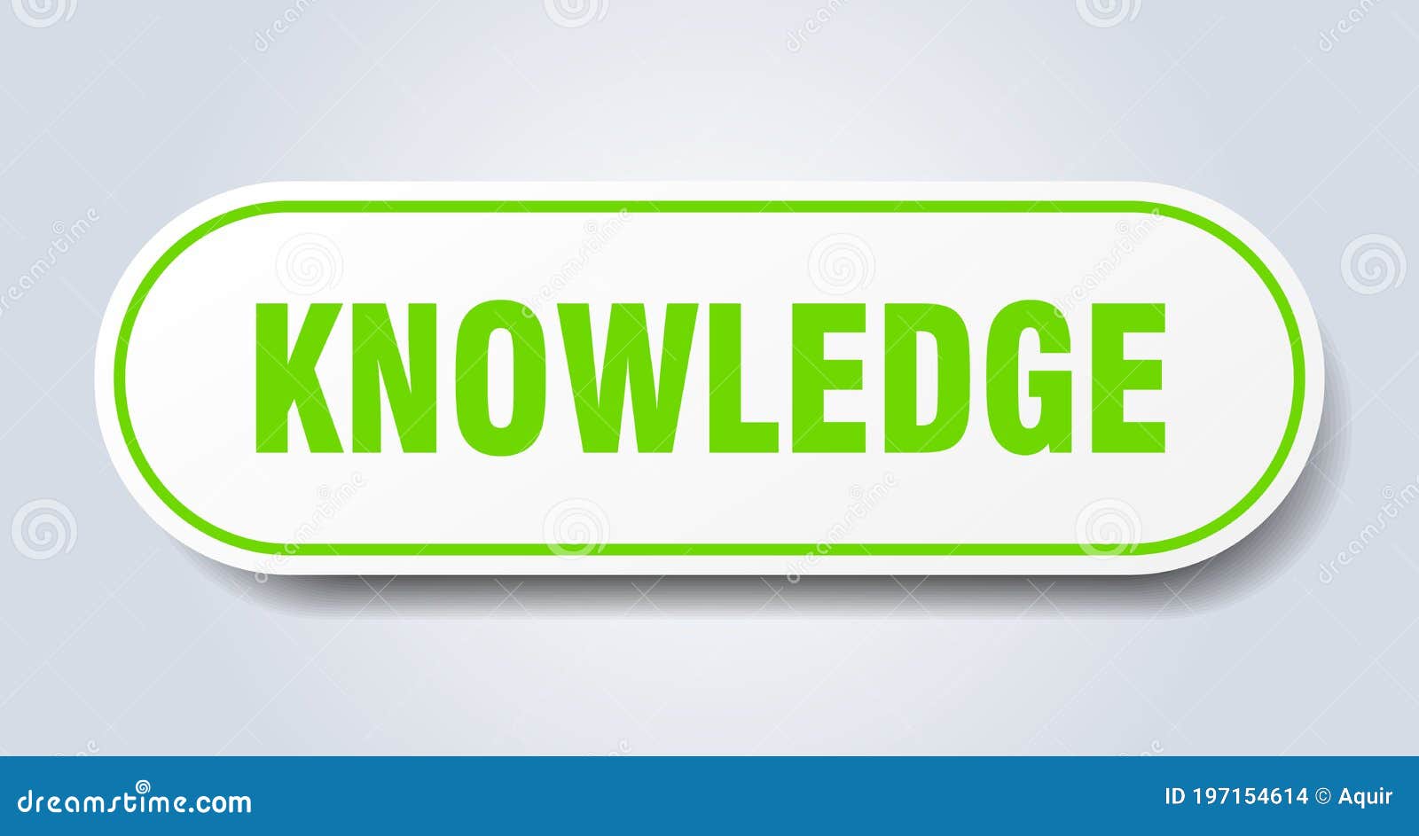 Knowledge sticker. stock vector. Illustration of vector - 197154614