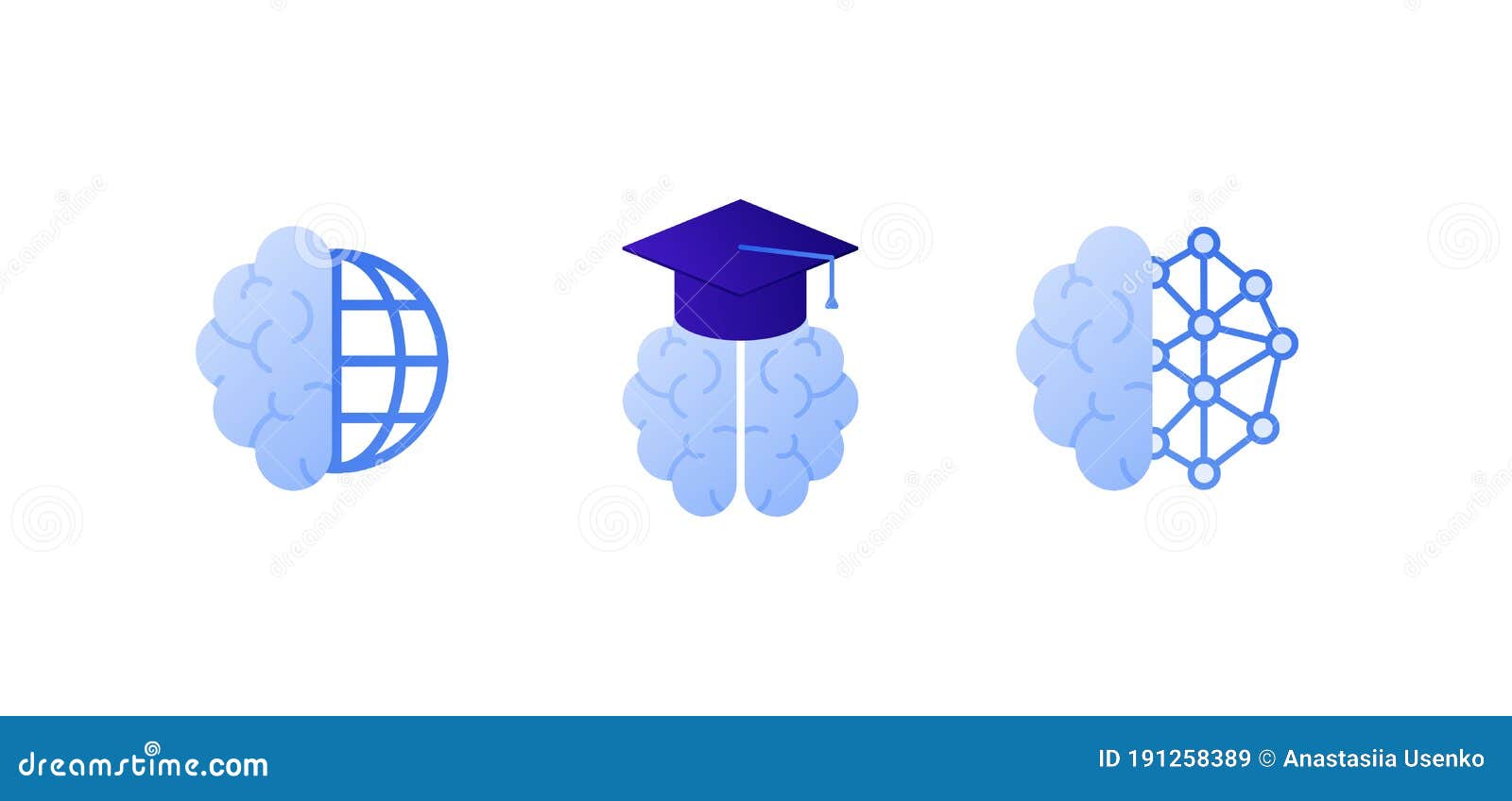 Knowledge and Technology Online Education Concept. Vector Flat Icon ...