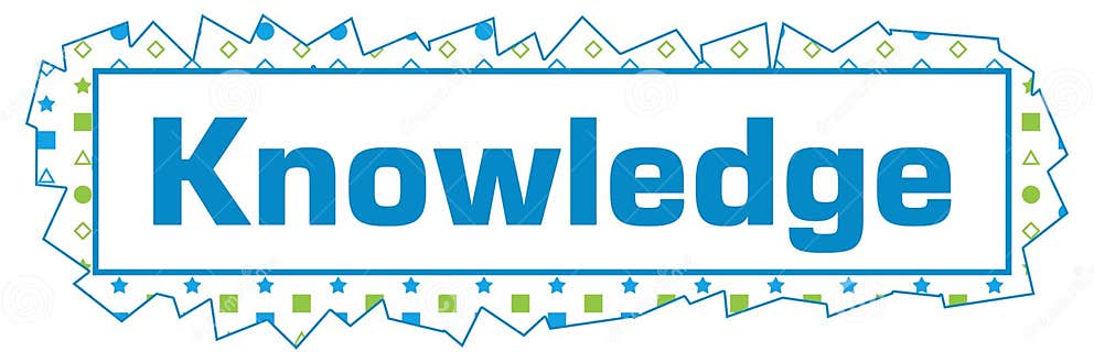 Knowledge Green Blue Texture Random Shapes Horizontal Stock ...