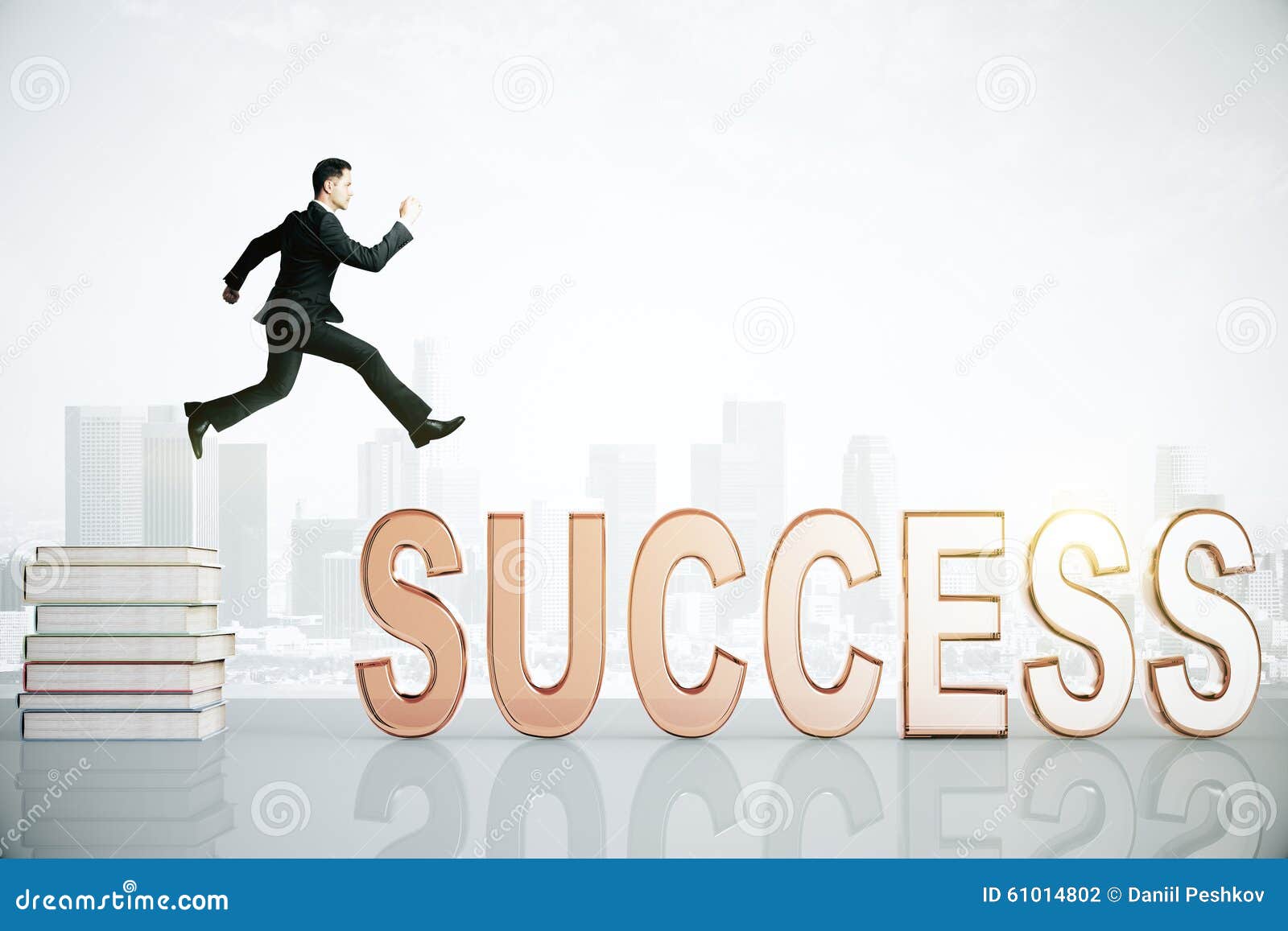 Knowledge To Success Concept Stock Photo - Image of person, male: 61014802