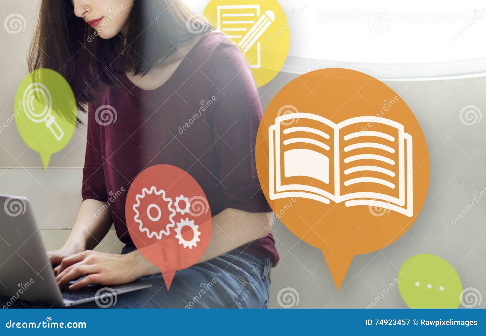 Knowledge Training Learning Skills Education Concept Stock Image ...