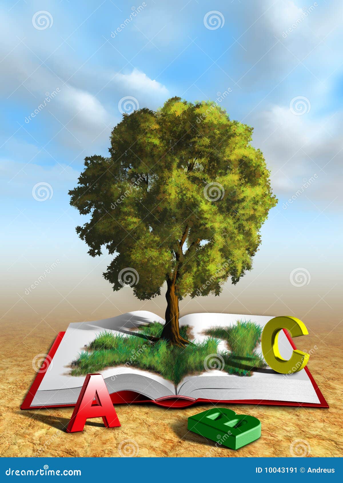 Knowledge tree stock illustration. Illustration of education - 10043191