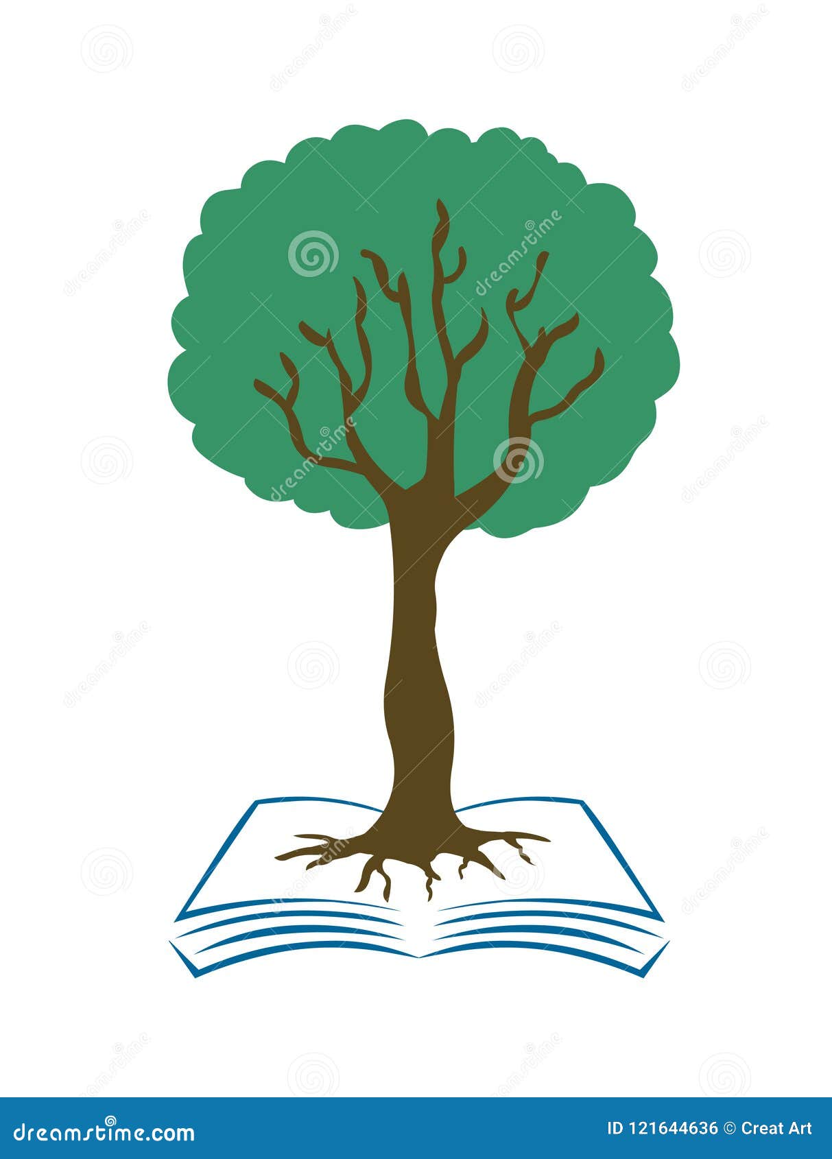 Knowledge Tree Education Logo Icon. Stock Vector - Illustration of ...