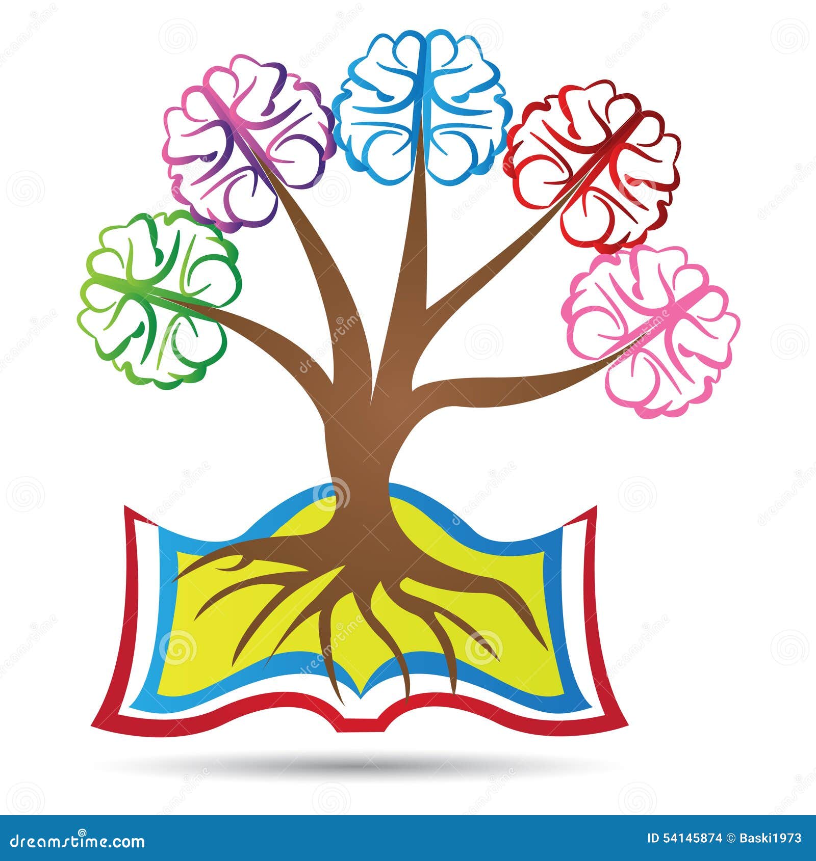 Knowledge tree stock vector. Illustration of think, library - 54145874