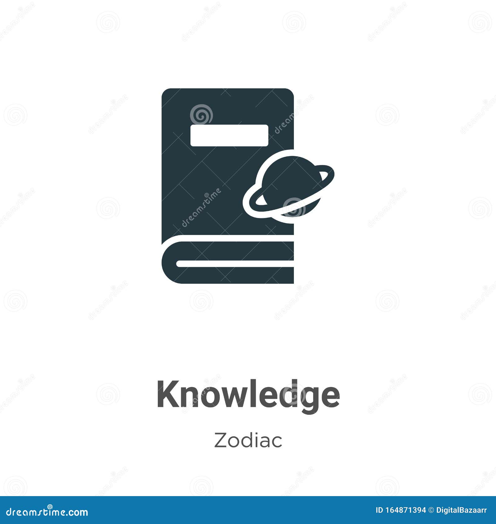 Knowledge Vector Icon on White Background. Flat Vector Knowledge Icon ...