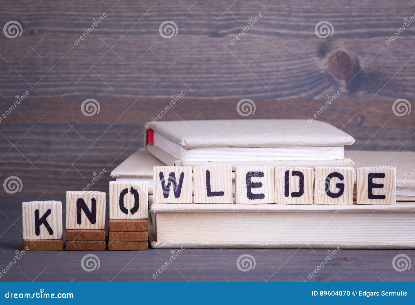 Knowledge from Wooden Letters. Abstract Business and Success Background ...