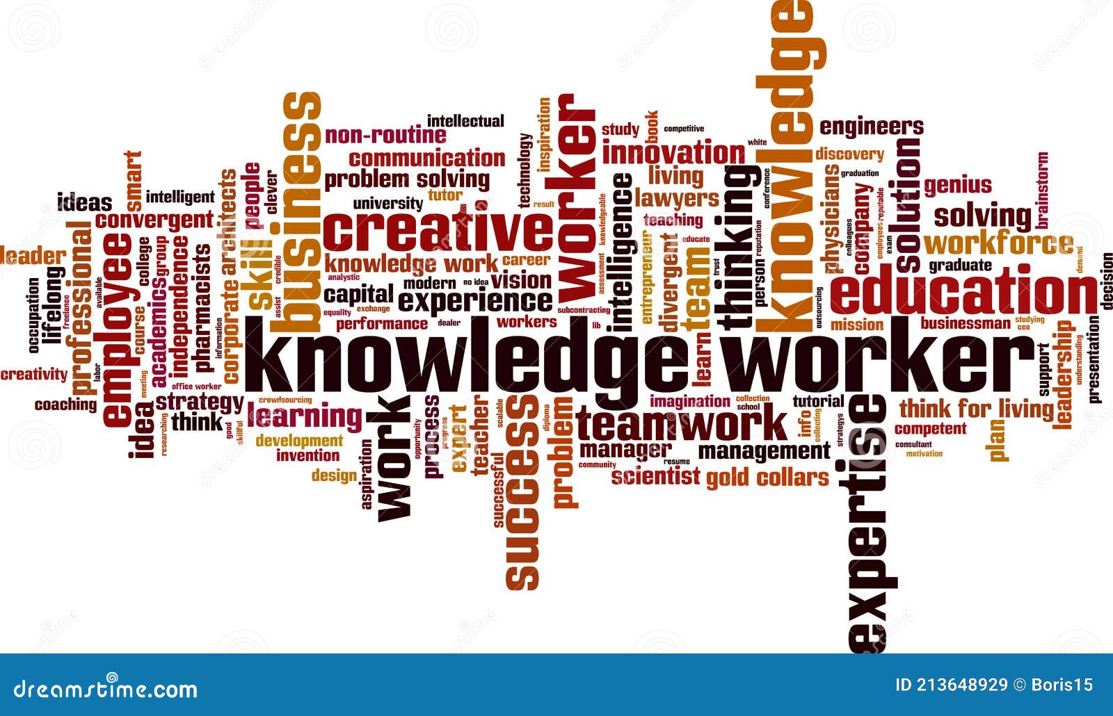 Knowledge Worker Word Cloud Stock Vector - Illustration of scientist ...
