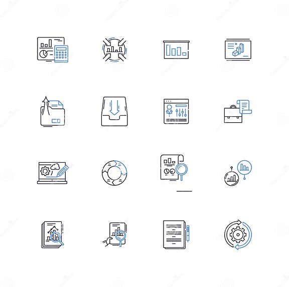 Knowledgebase System Line Icons Collection. Repository, Information ... Knowledgebase System Line Icons Collection. Repository, Information ...