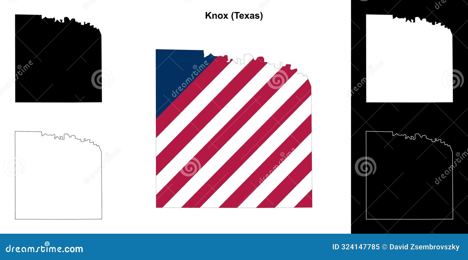 Knox outline map stock illustration. Illustration of boundary - 324147785
