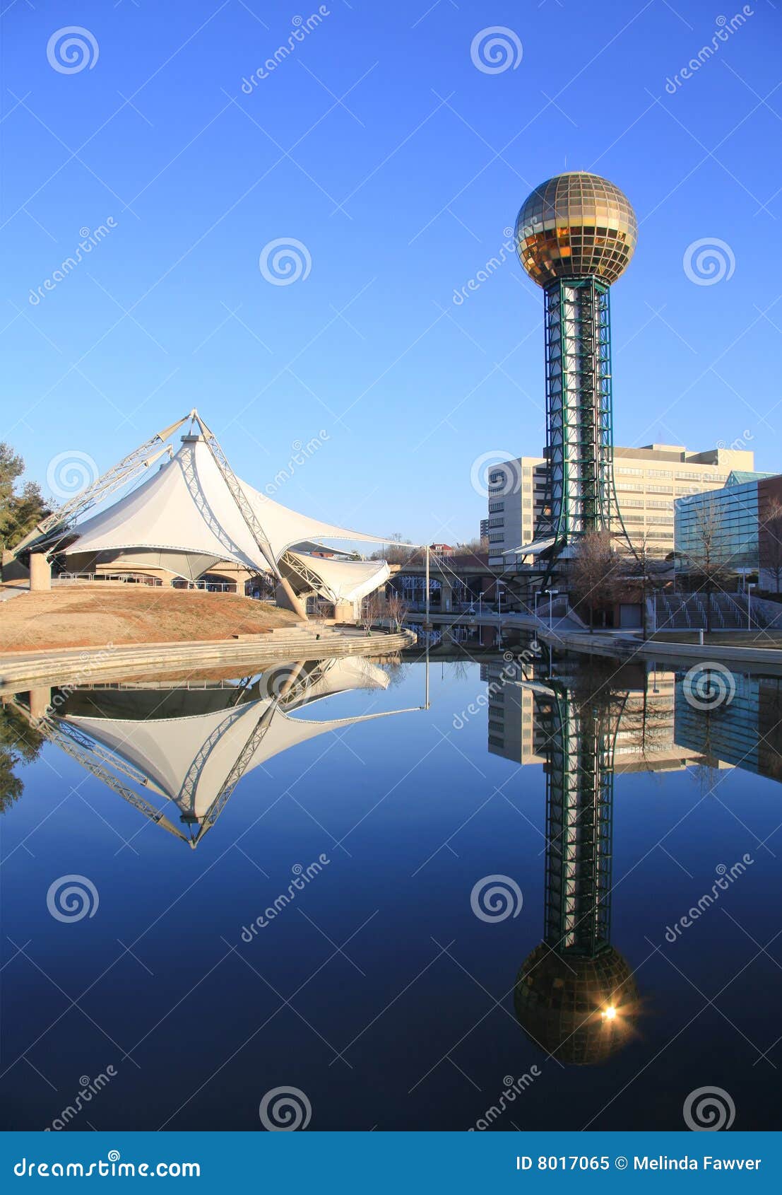 Knoxville Sunsphere stock image. Image of exterior, life - 8017065