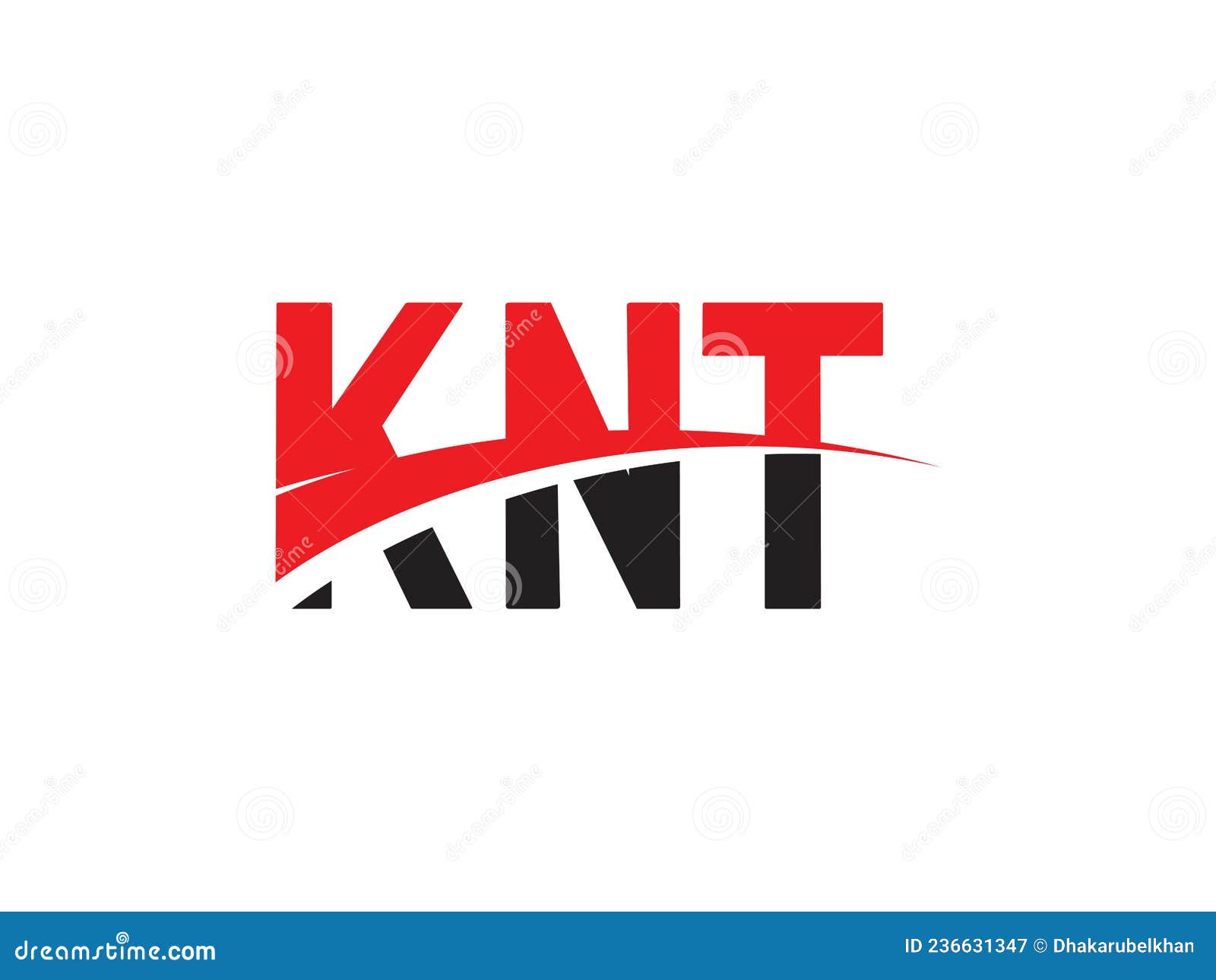 KNT Letter Initial Logo Design Vector Illustration Stock Vector ...
