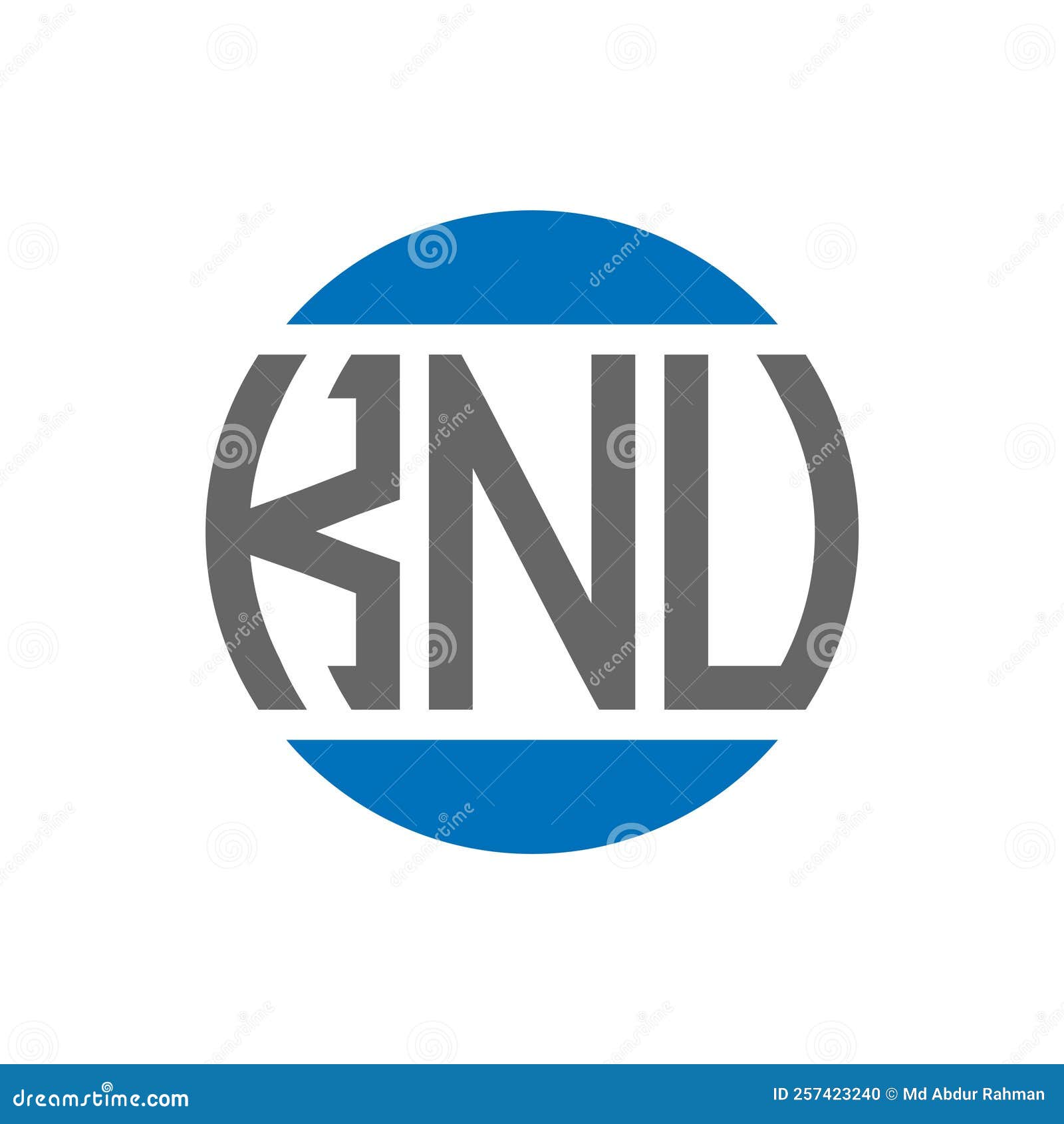 KNU Letter Logo Design on White Background. KNU Creative Initials ...