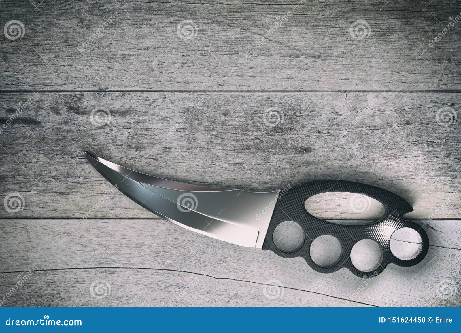 Knuckle duster and knife stock illustration. Illustration of sword ...